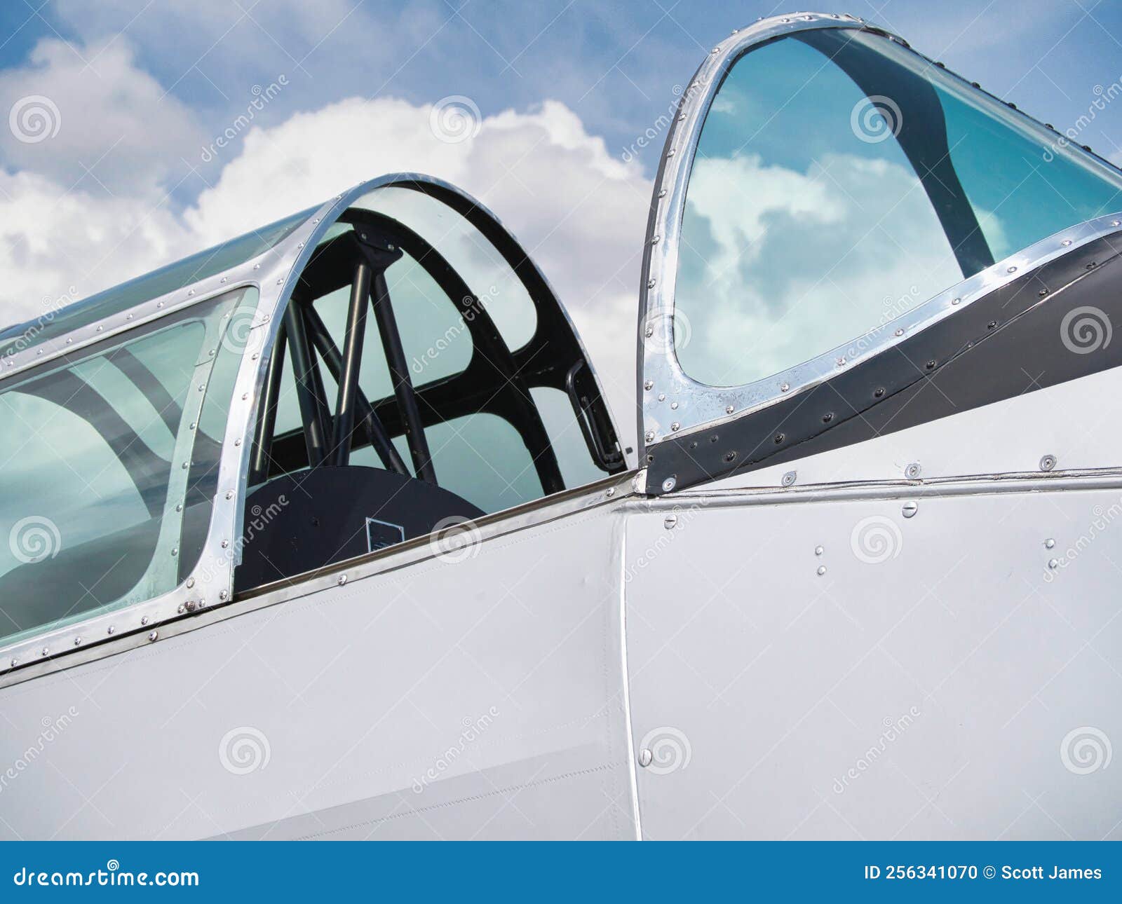 Vintage airplane cockpit stock photo. Image of cockpit - 256341070