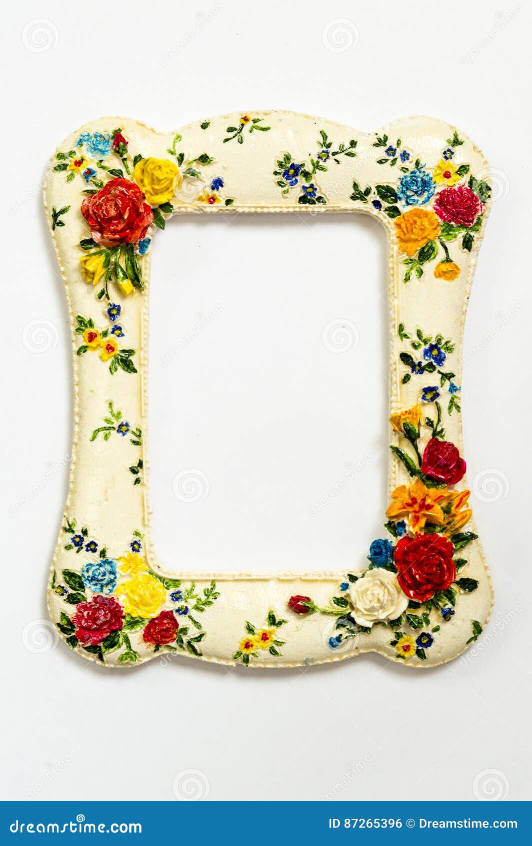 Vintage Alabaster Frame on White Background Stock Photo - Image of ...