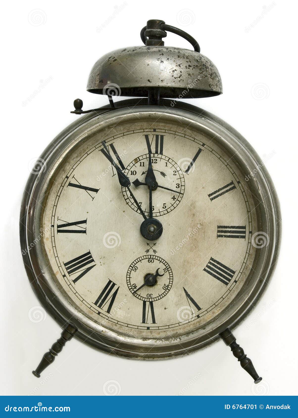 Vintage alarm clock stock image. Image of clock, classic - 6764701
