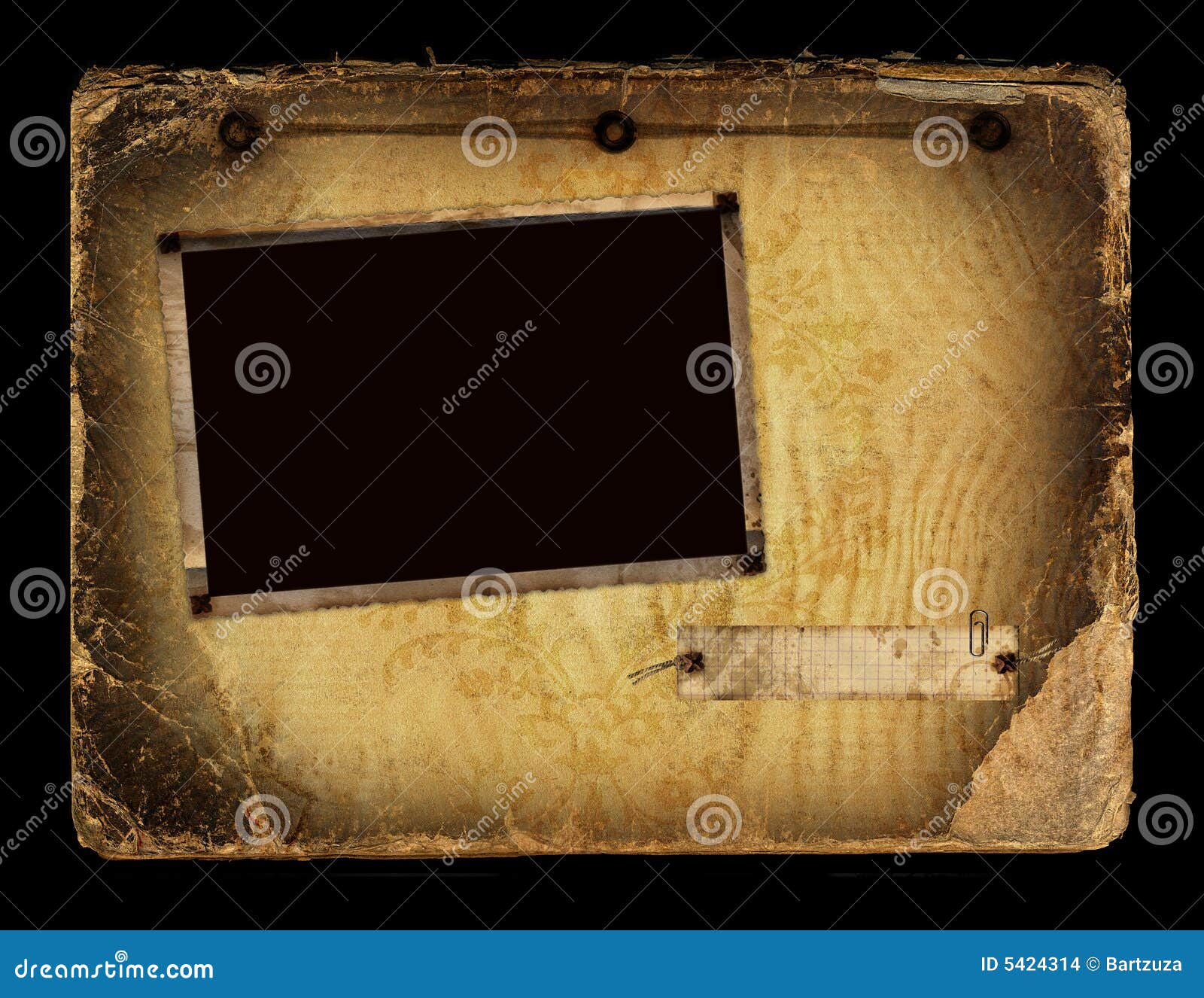 Vintage album page stock photo. Image of stain, blank - 5424314