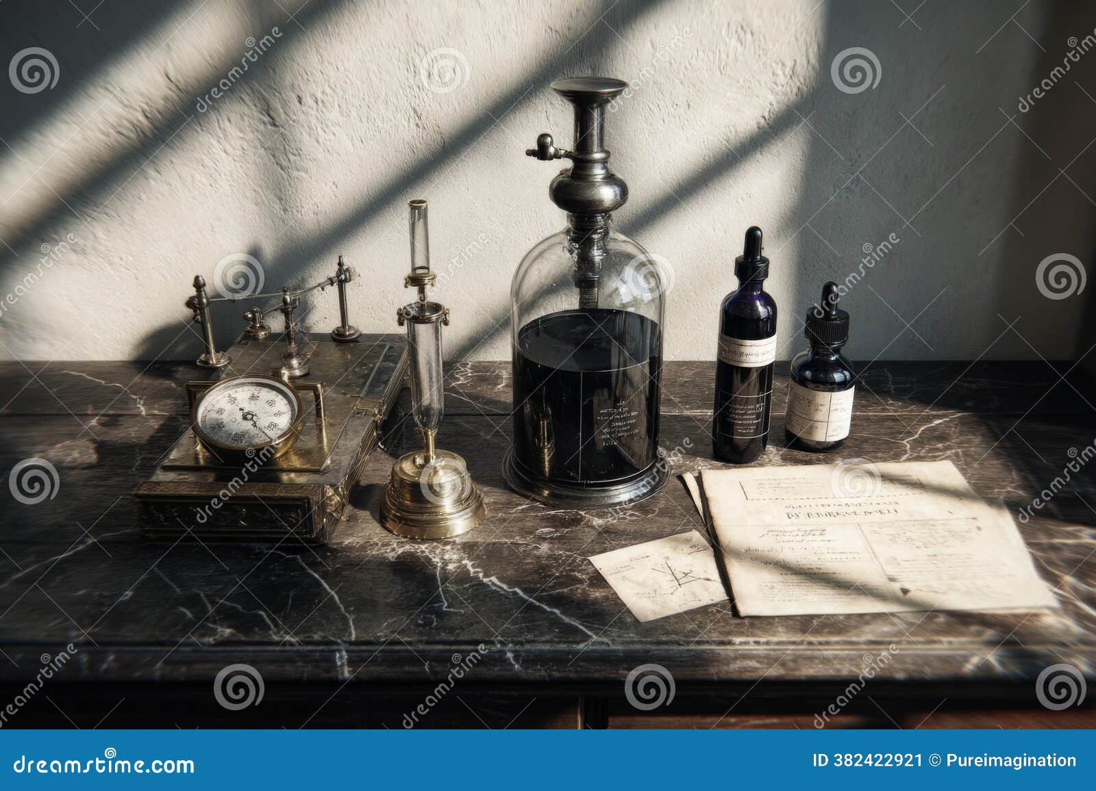 Alchemy Laboratory Equipment Sketch. Magic, Witchcraft And Mysticism ...