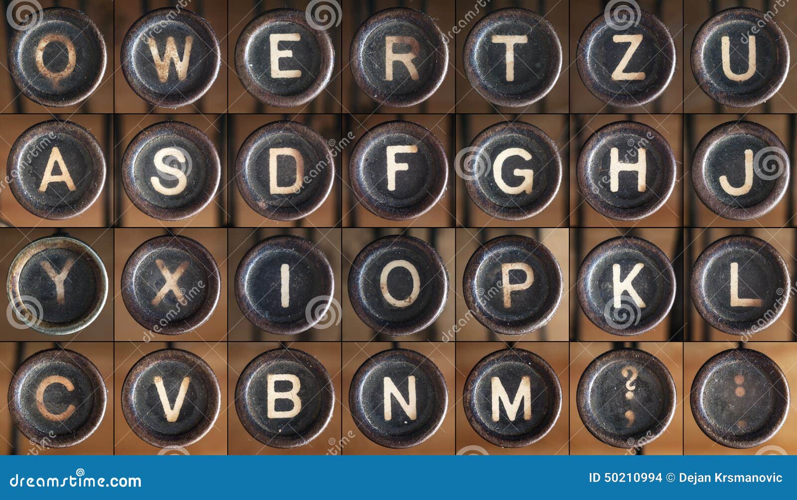 Vintage Alphabet stock photo. Image of obsolete, button - 50210994