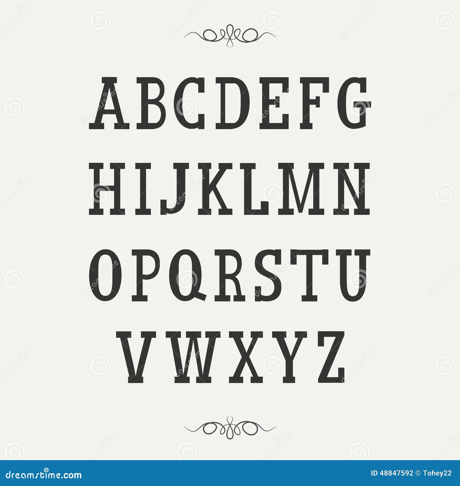 Vintage alphabet stock illustration. Illustration of vintage - 48847592