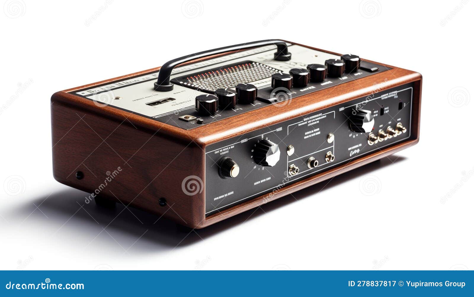 Vintage Amplifier with Push Button Control and Transistor Technology ...