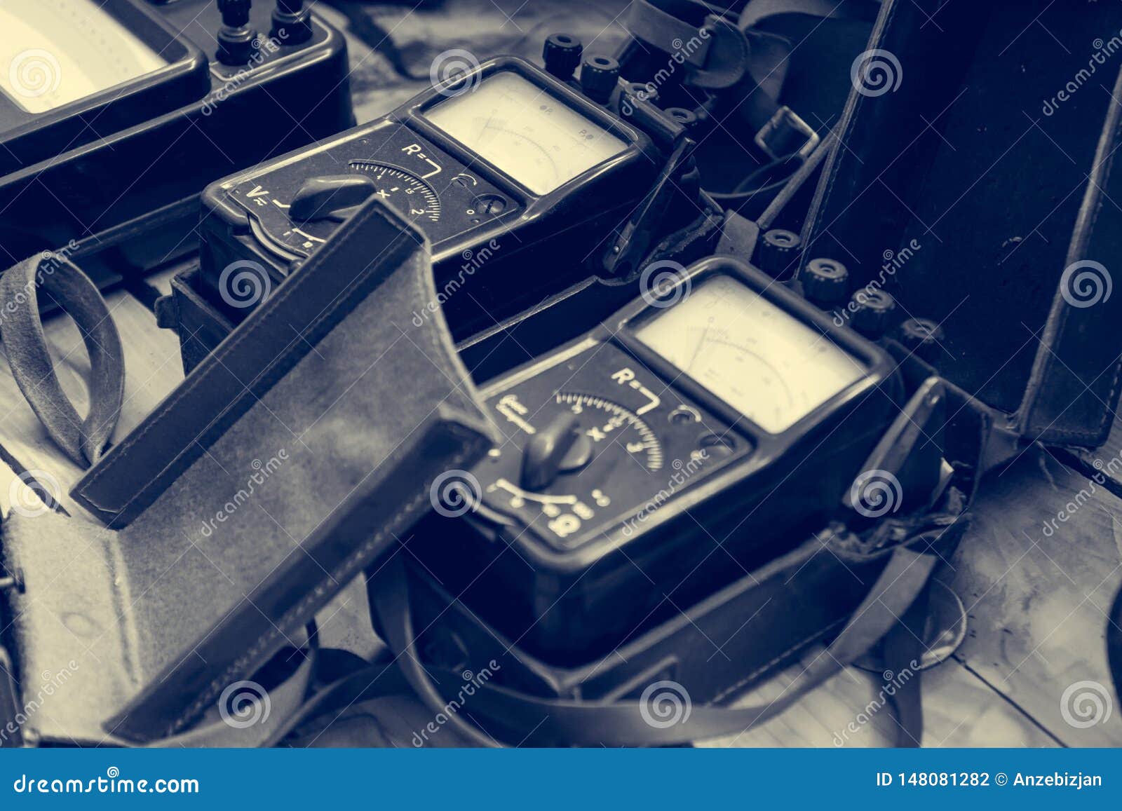 Vintage Analogue Measuring Devices on Display at Local Museaum ...