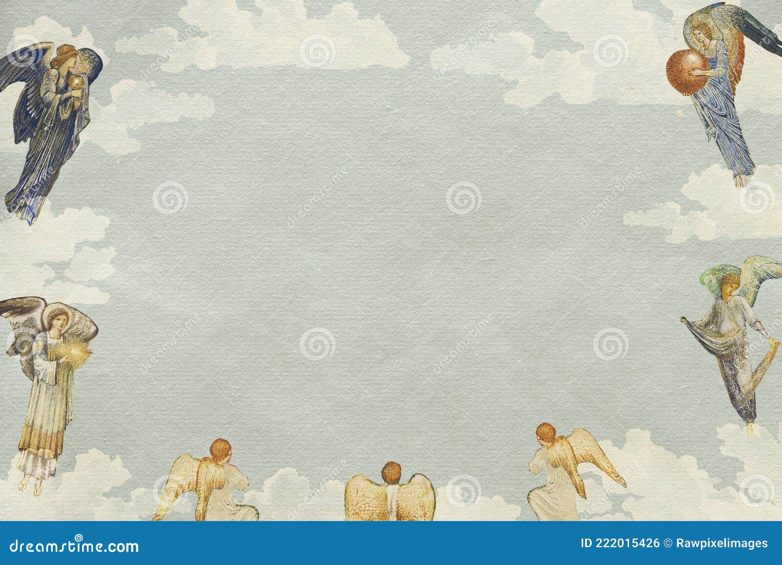 Vintage Angel Frame Design Element Stock Illustration - Illustration of ...