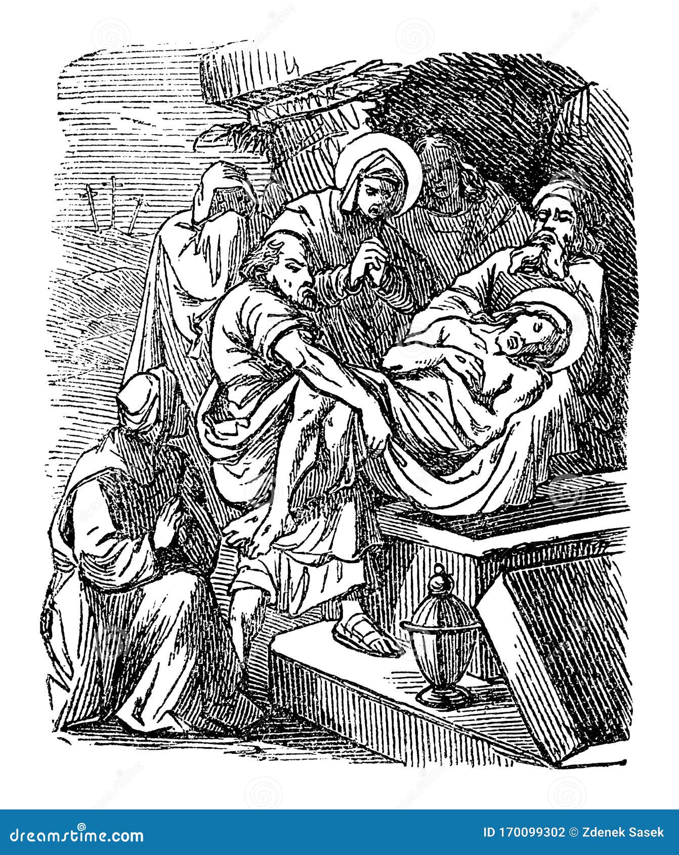 Vintage Antico Disegno Biblico Antico O Incisione Della Sepoltura Di ... Vintage Antico Disegno Biblico Antico O Incisione Della Sepoltura Di ...