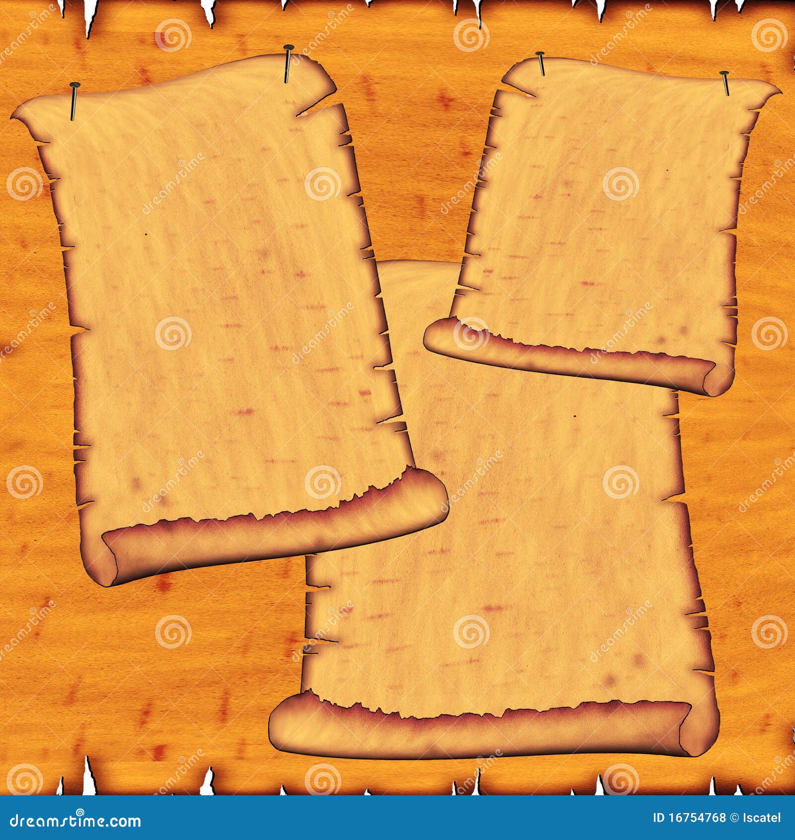 Vintage Antique Ancient Scroll Stock Illustration - Illustration of ...