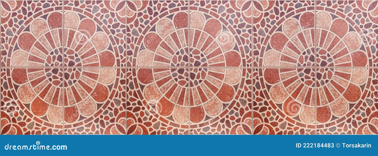 Vintage Antique Ceramic Tile Pattern Texture and Seamless Background ...