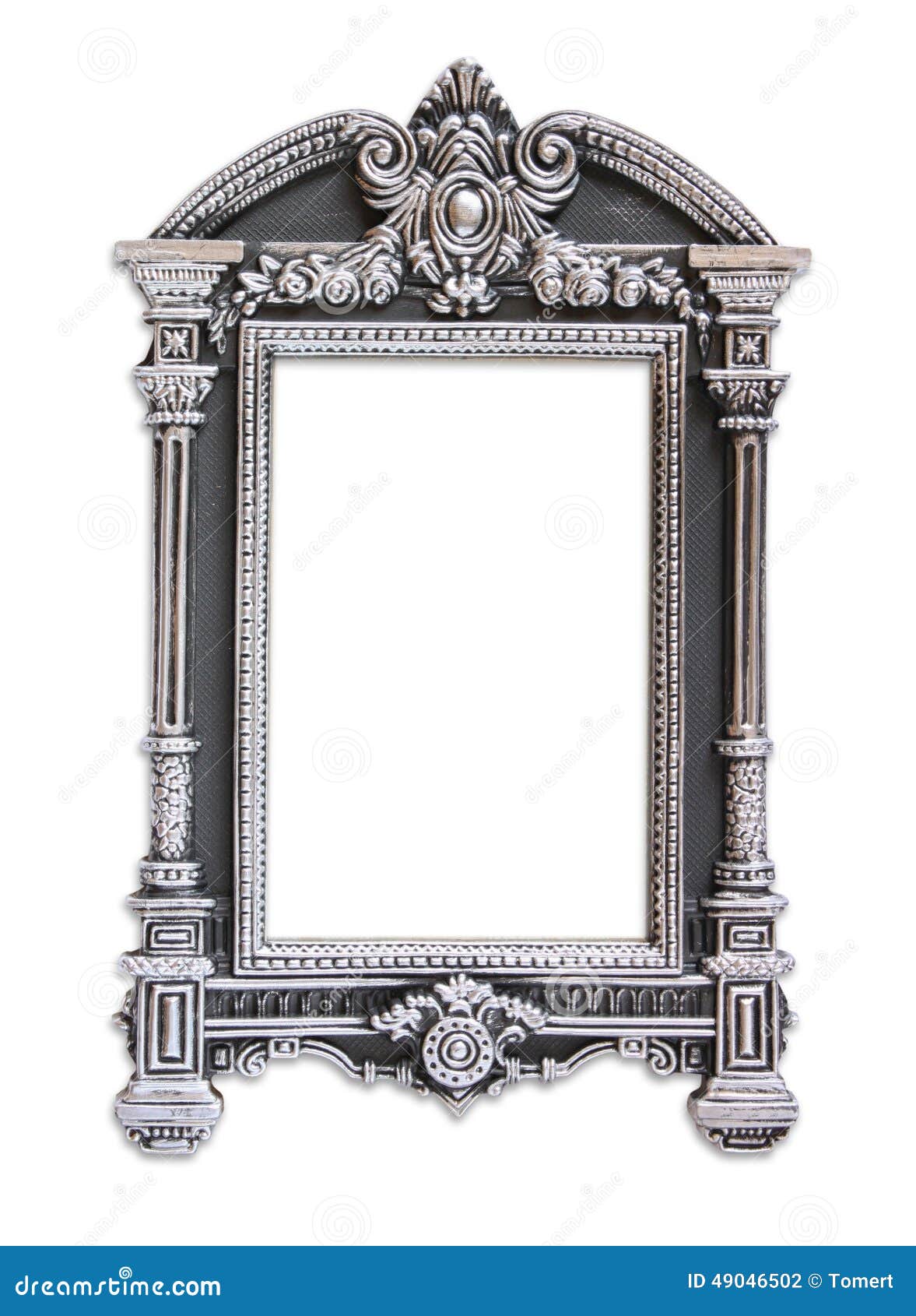 Vintage Antique Classical Frame. Isolated on White Stock Photo - Image ...