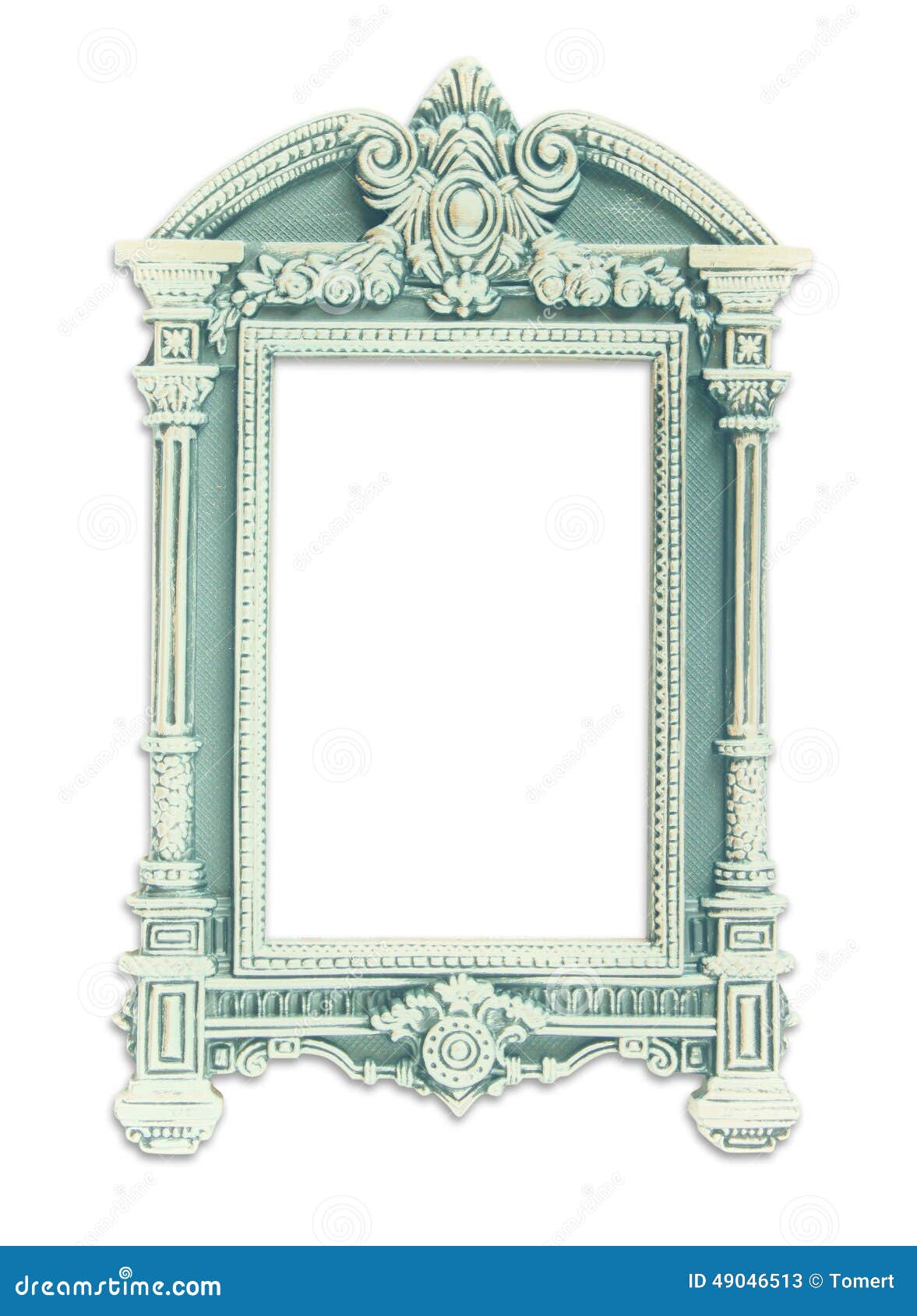 Vintage Antique Classical Frame. Isolated on White Stock Image - Image ...