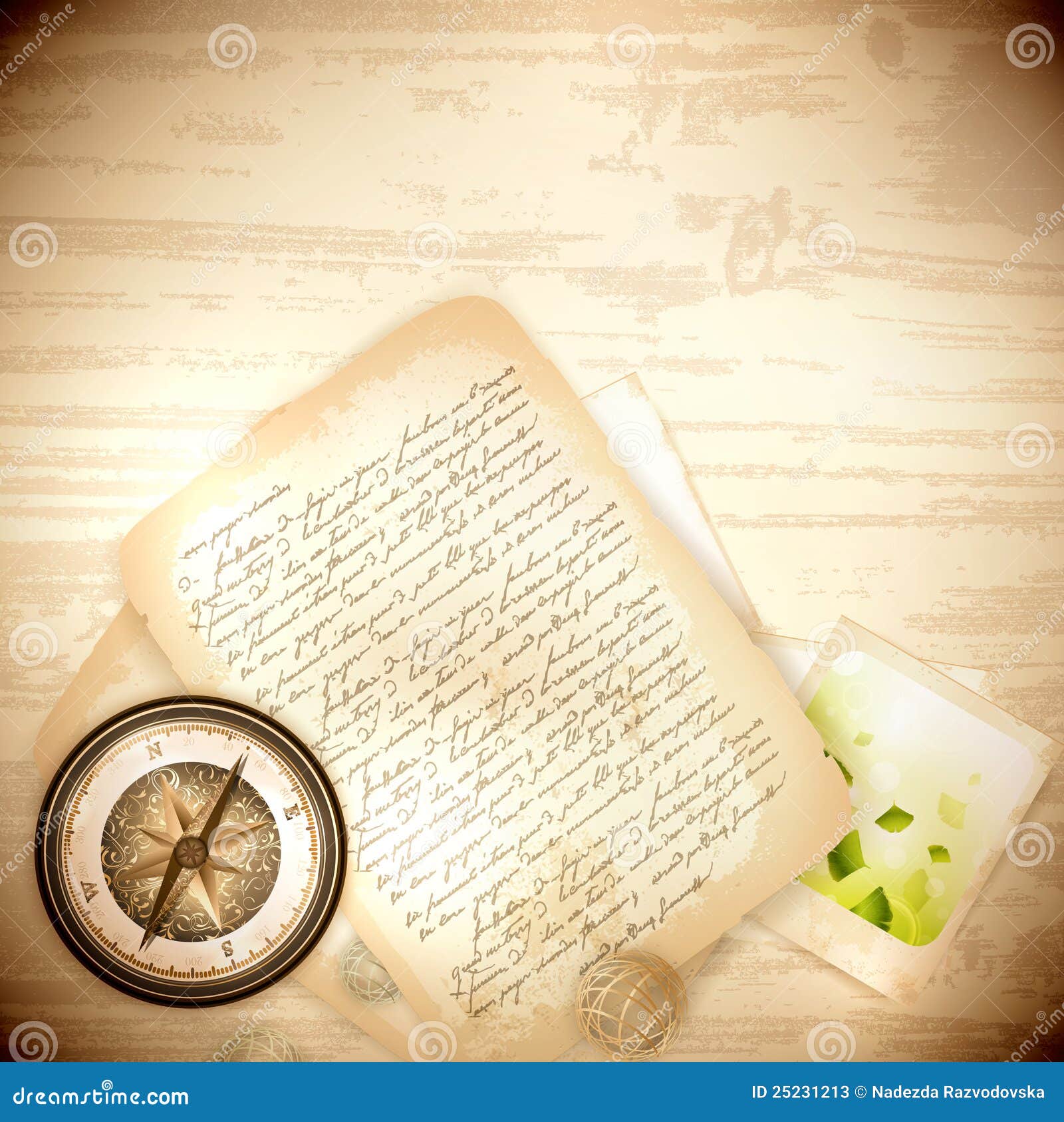 Antique Compass Rose Vector Illustration | CartoonDealer.com #185558396