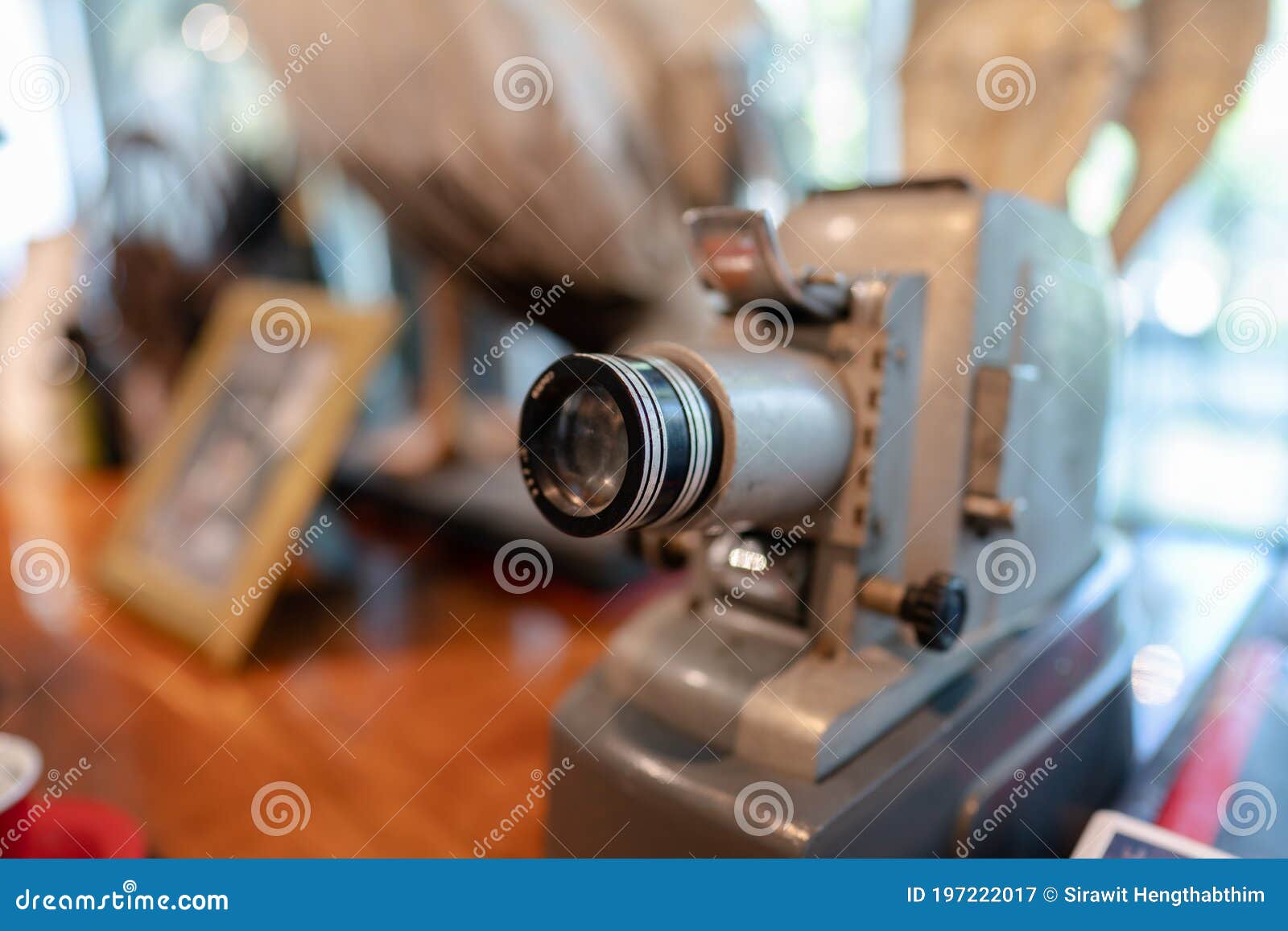 Vintage, Antique Large Format Camera in Blurred Background Stock Image ...
