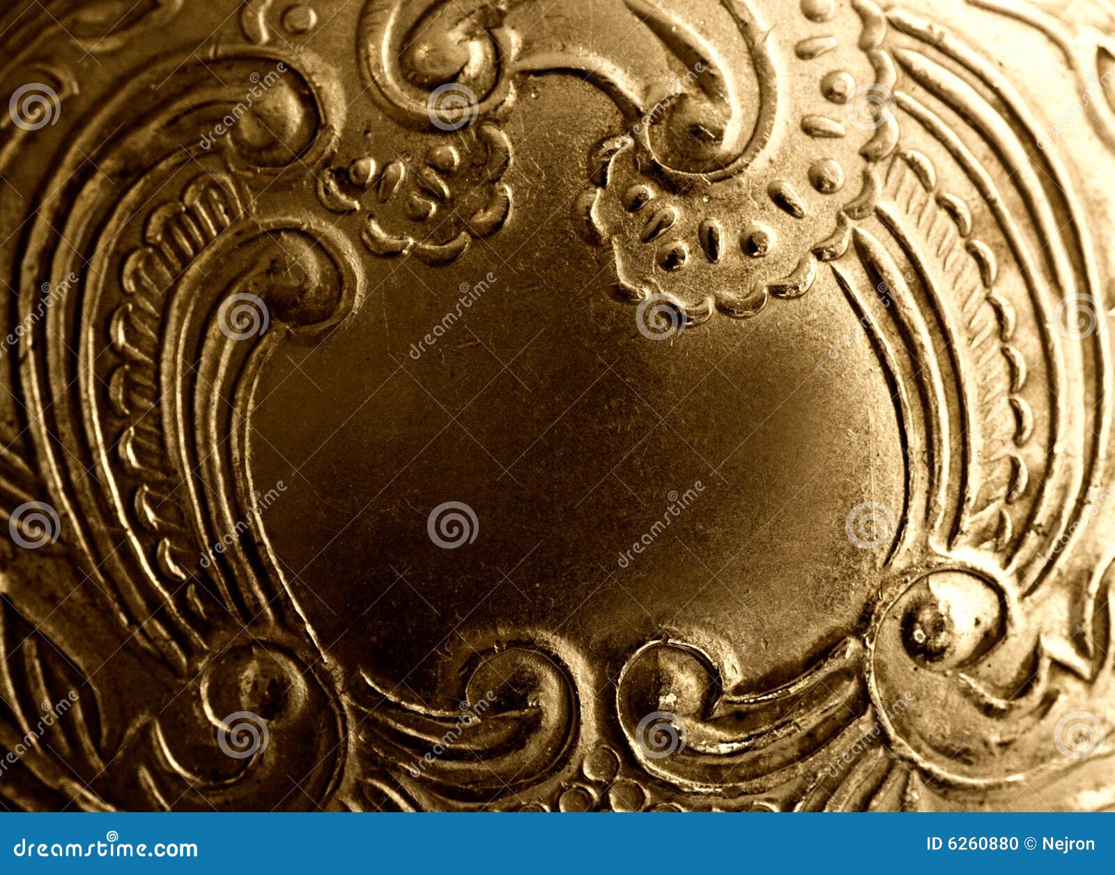 Vintage Antique Metal Frame Stock Photo - Image of curl, decor: 6260880