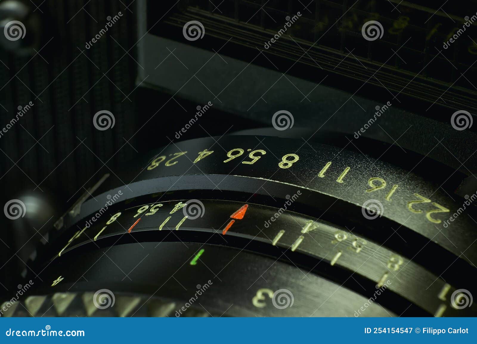 Vintage Aperture ring stock image. Image of blades, isolated - 254154547