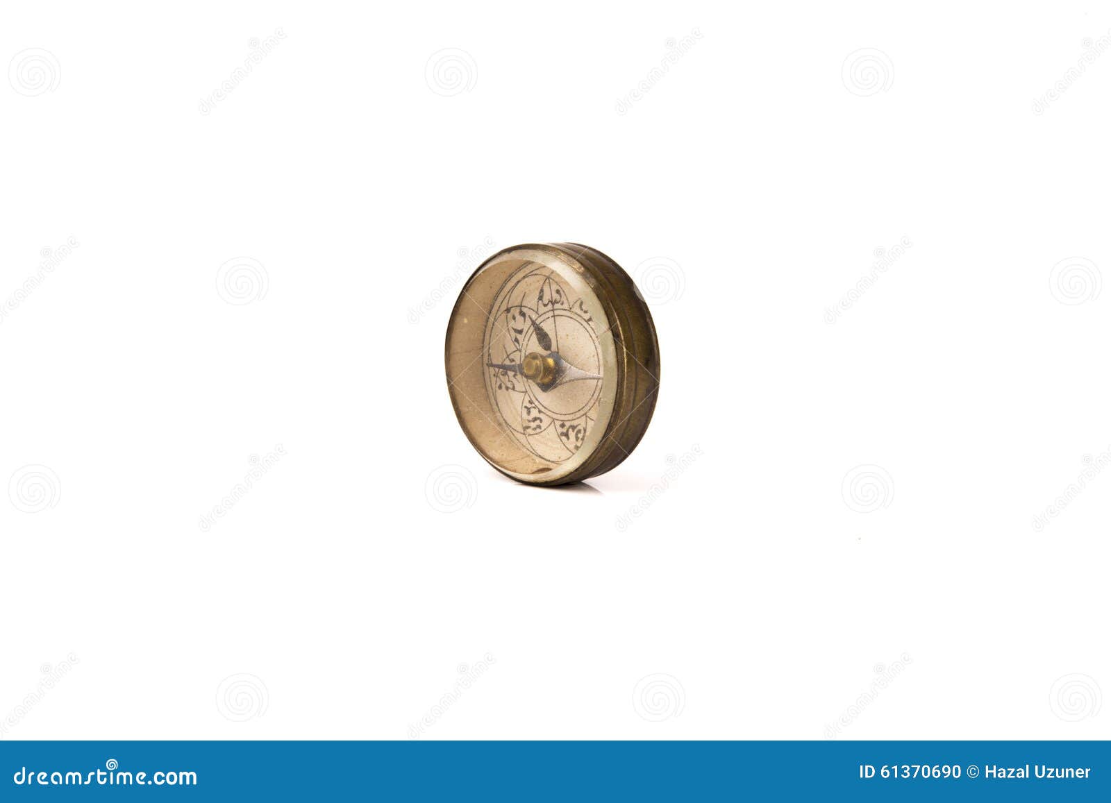 Vintage Arabic Compass Isolated on White Background Stock Photo - Image ...