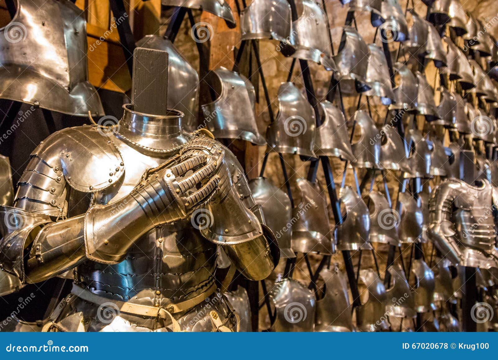 Vintage Armor on Display in Tower of London Editorial Stock Photo ...