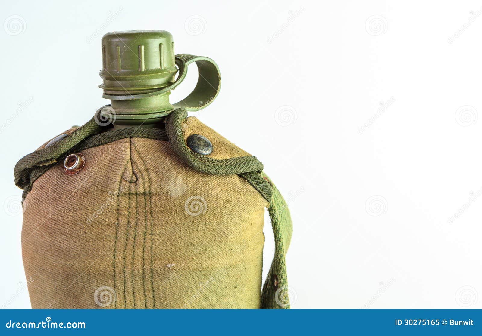Vintage Army water canteen stock image. Image of rust - 30275165