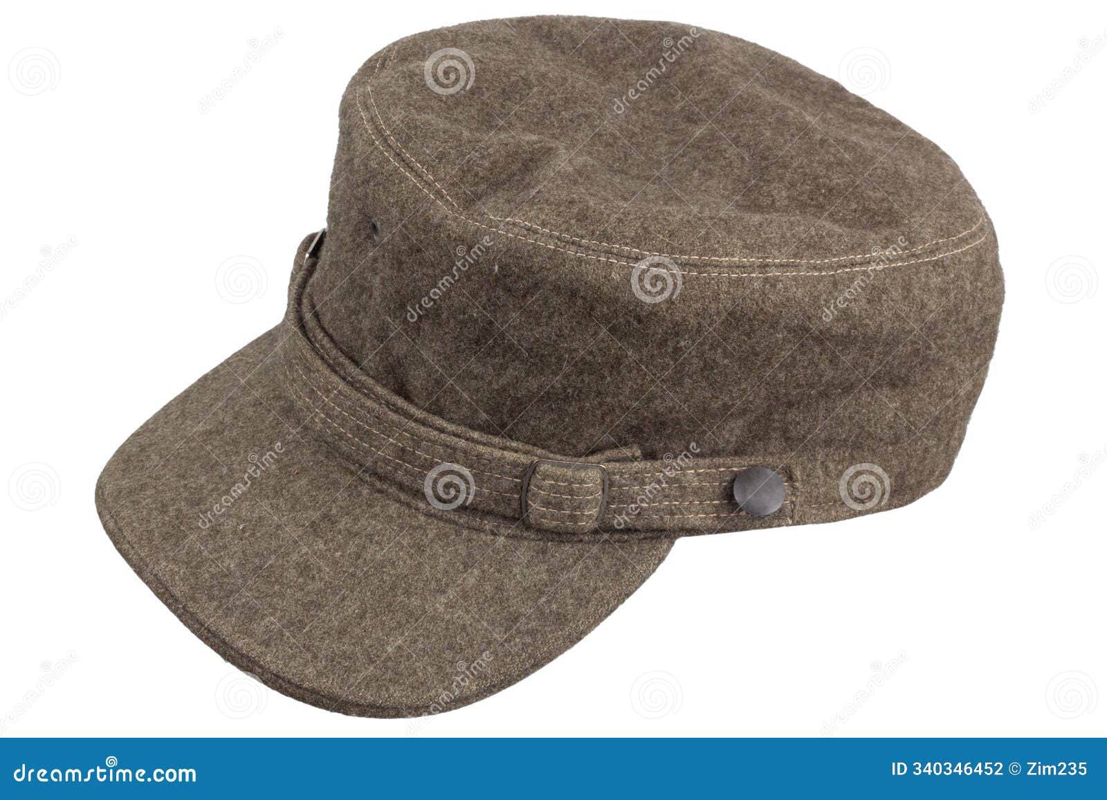 Vintage Army Winter Uniform Cap Stock Illustration - Illustration of ...