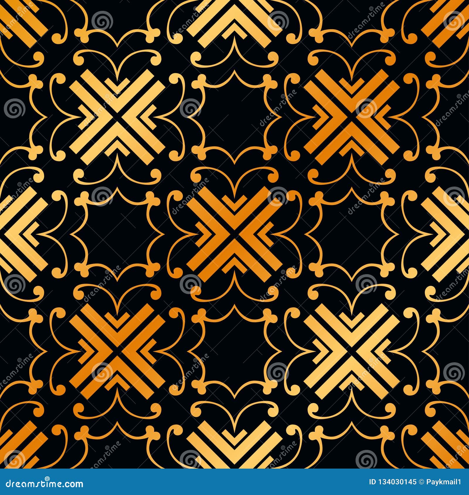 Art Deco Seamless Pattern stock image. Image of background - 134030145