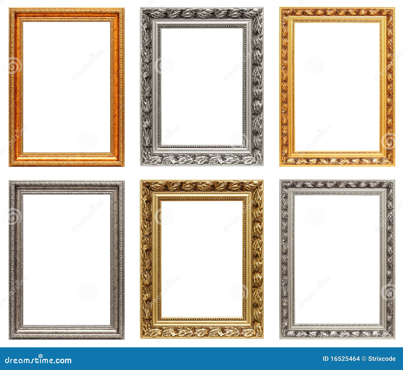Vintage art frames stock photo. Image of design, empty - 16525464