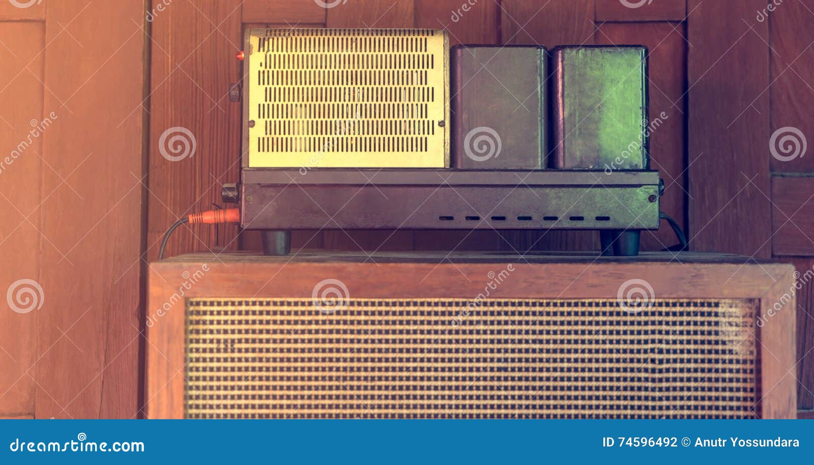 Vintage Audio Amplifier Speaker Editorial Photography - Image of valve ...