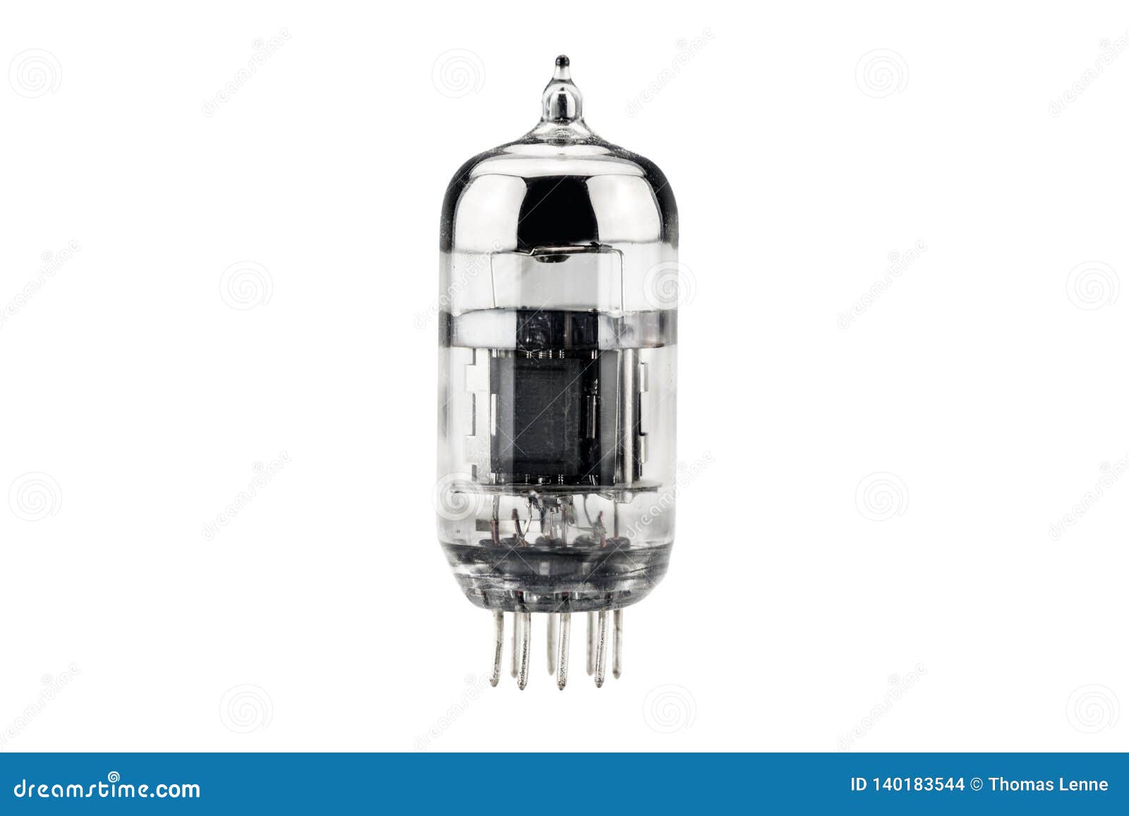 Vintage Audio Amplifier Tube Stock Photo - Image of sound, equipment ...