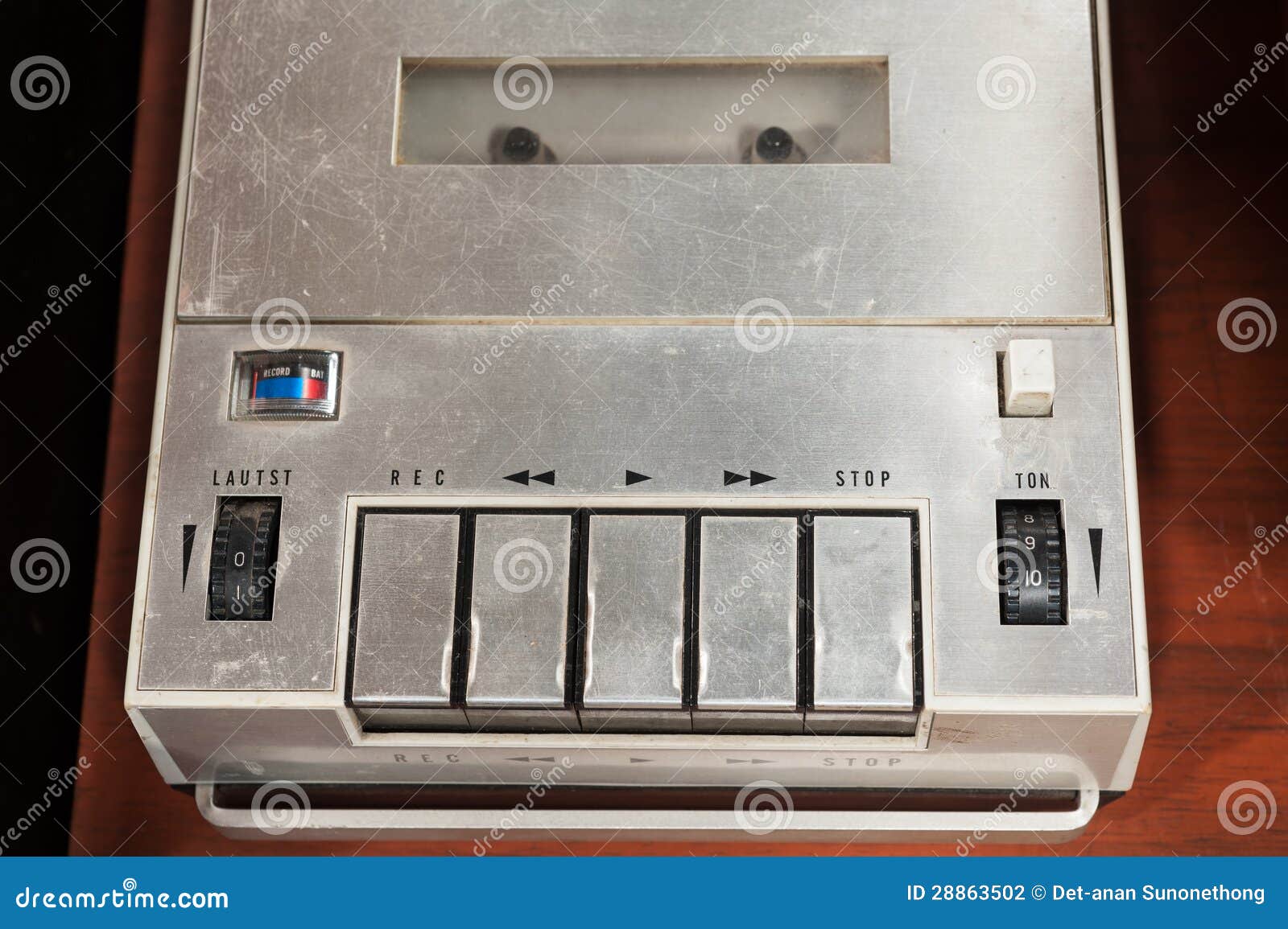 Vintage audio recorder stock photo. Image of radio, recording - 28863502