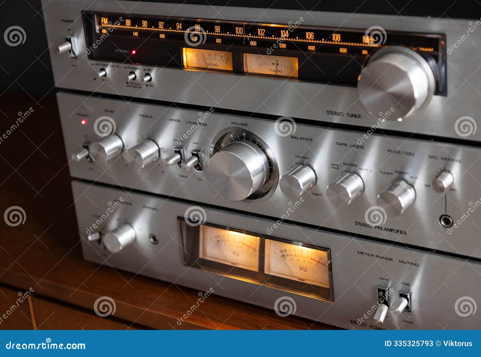 Vintage Audio Stereo Gear Separate Components System Setup, Tuner, Pre ...