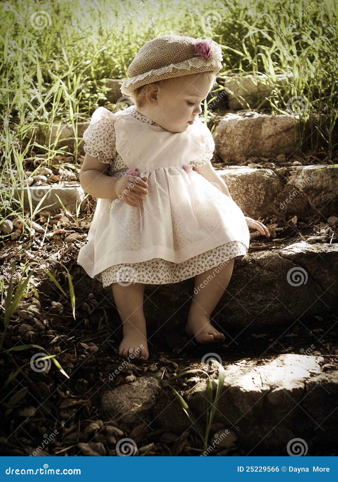 Vintage Baby stock photo. Image of baby, sitting, vintage - 25229566