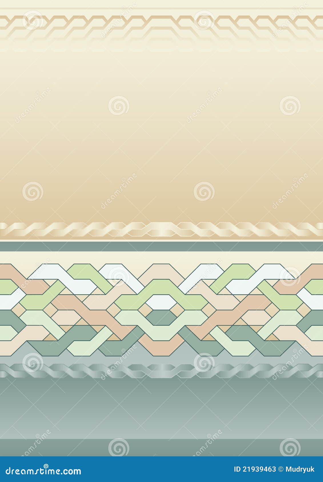Vintage Background with Braided Pattern Stock Vector - Illustration of ...
