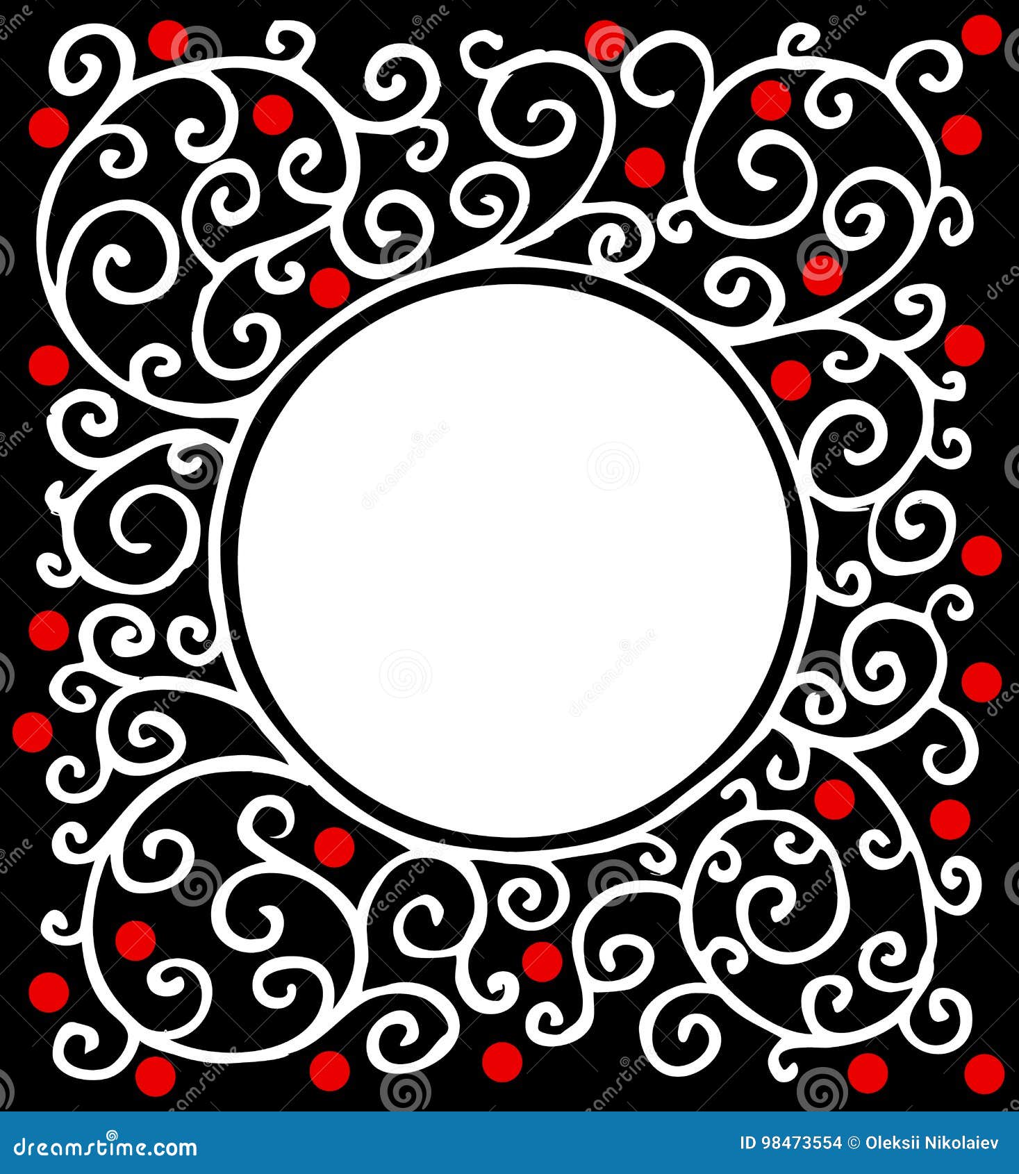 Vintage Background with Circle in the Center of the Image. Vector ...