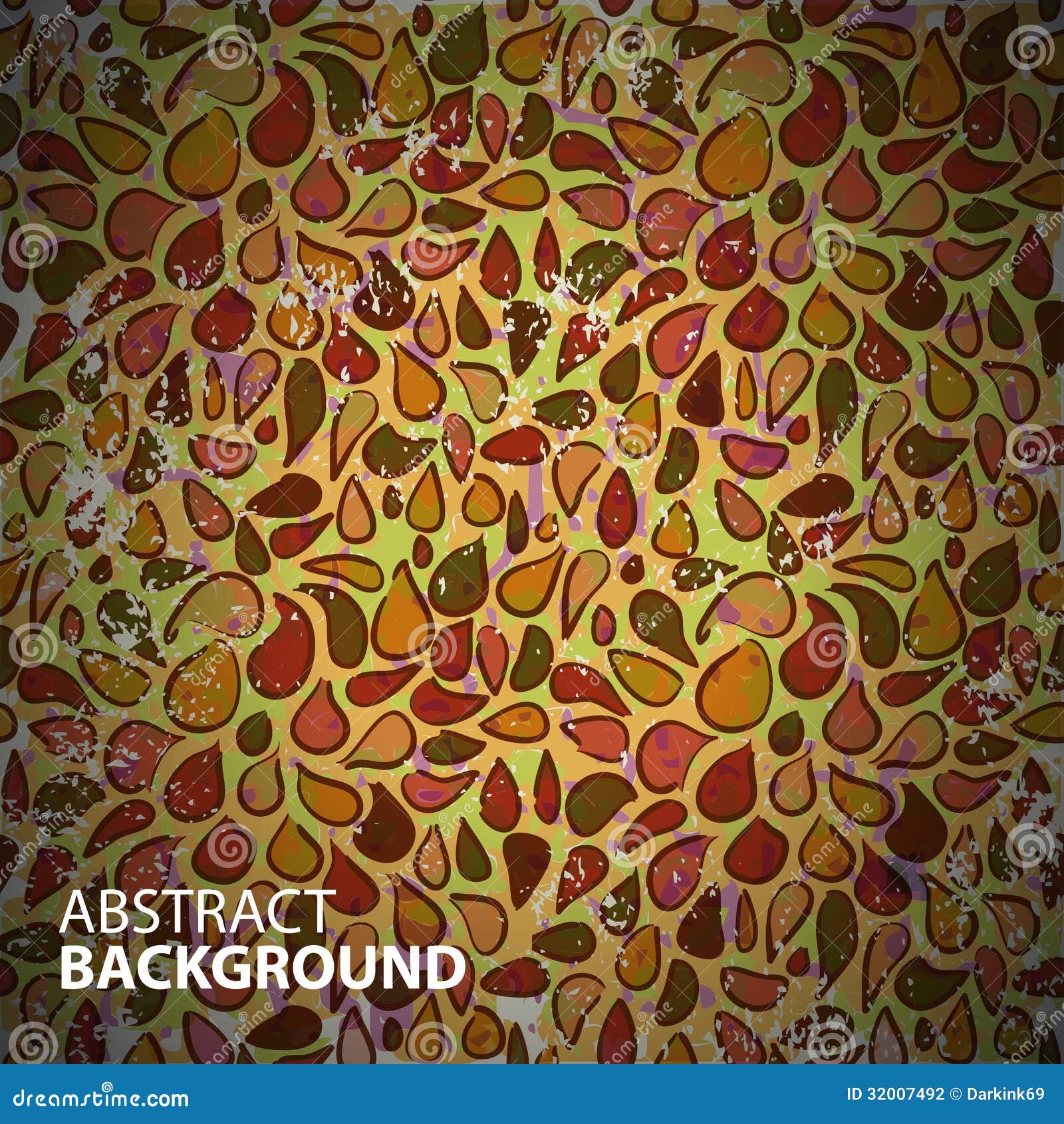 Vintage Background of Colored Spots Stock Vector - Illustration of ...