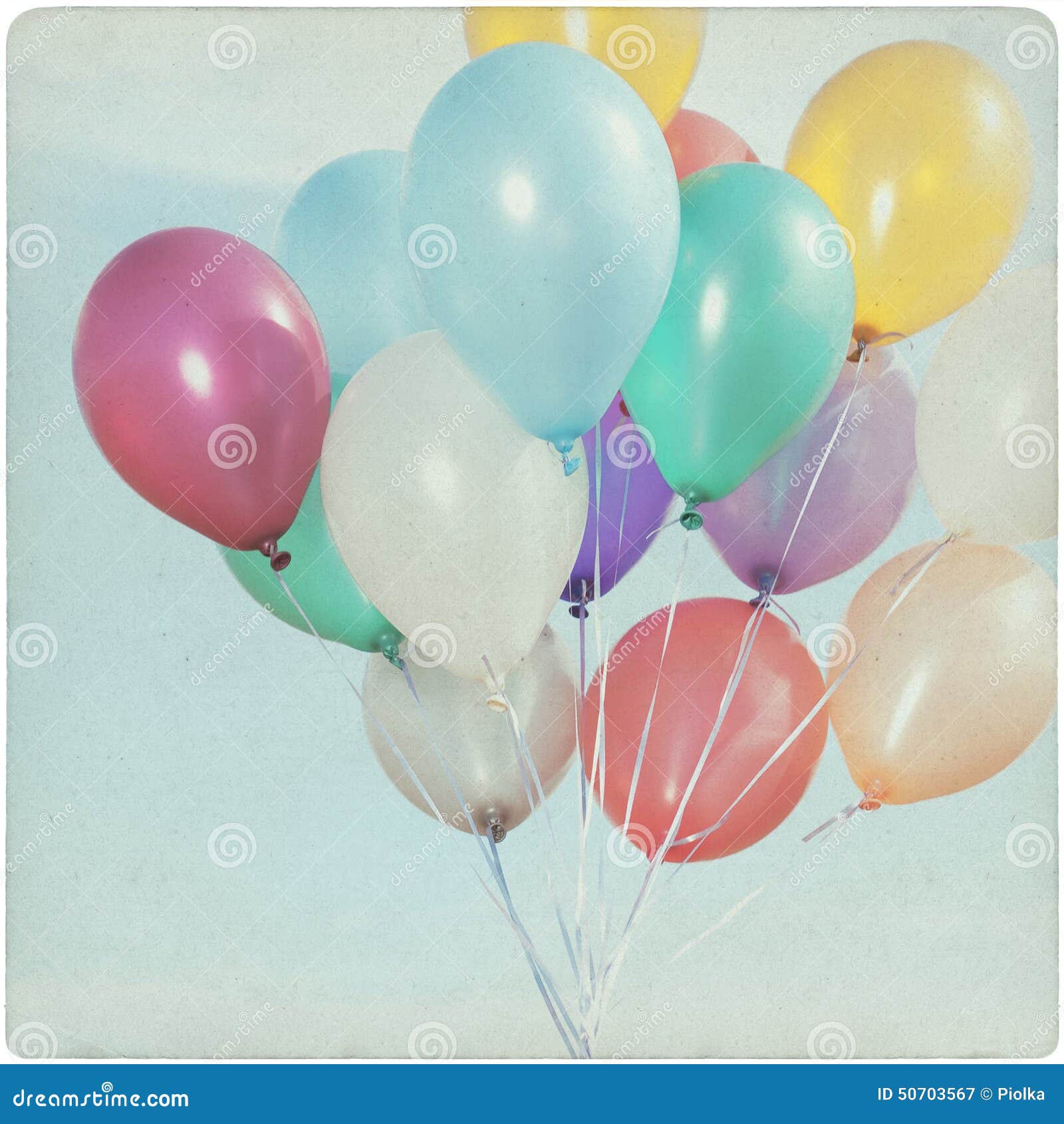 Vintage Balloons Background