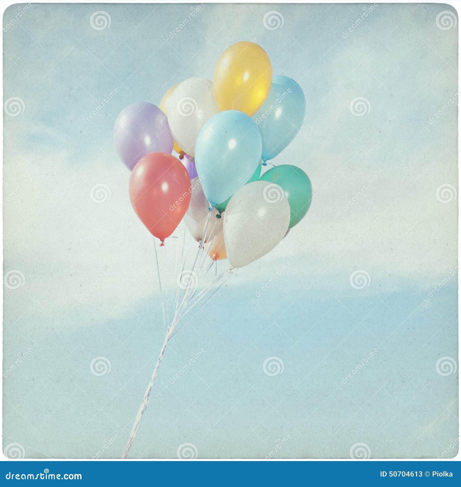 Vintage Balloons Background