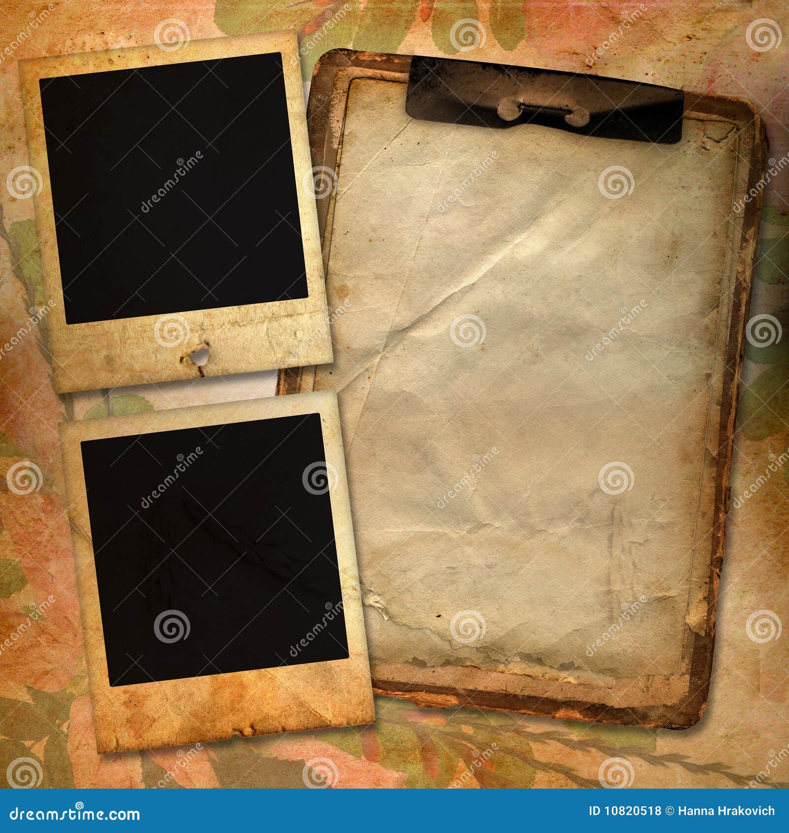 Vintage Background With Frames For Photo Royalty-Free Stock Image ...