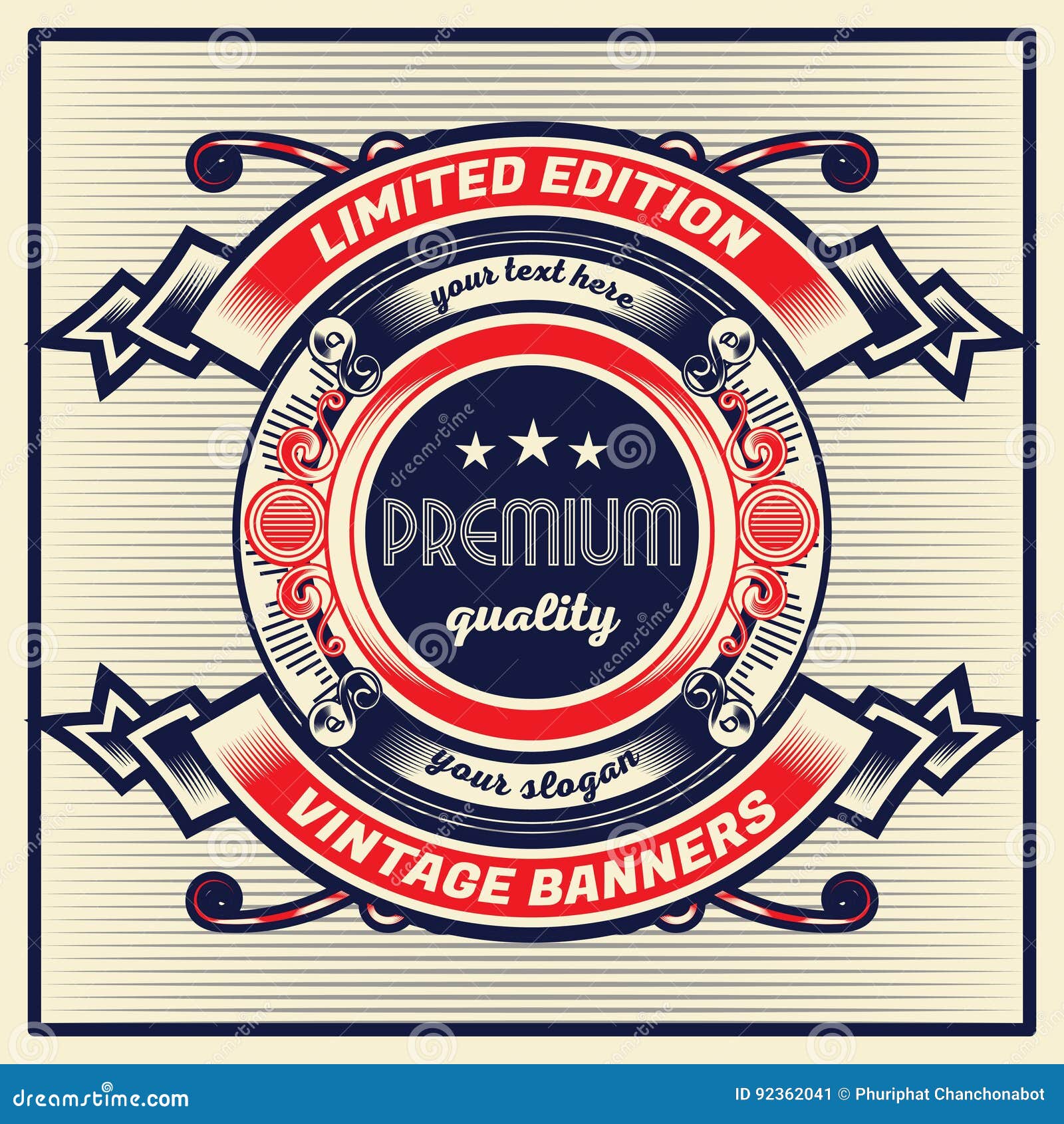 Vintage Background Label Style Design Template Stock Vector ...