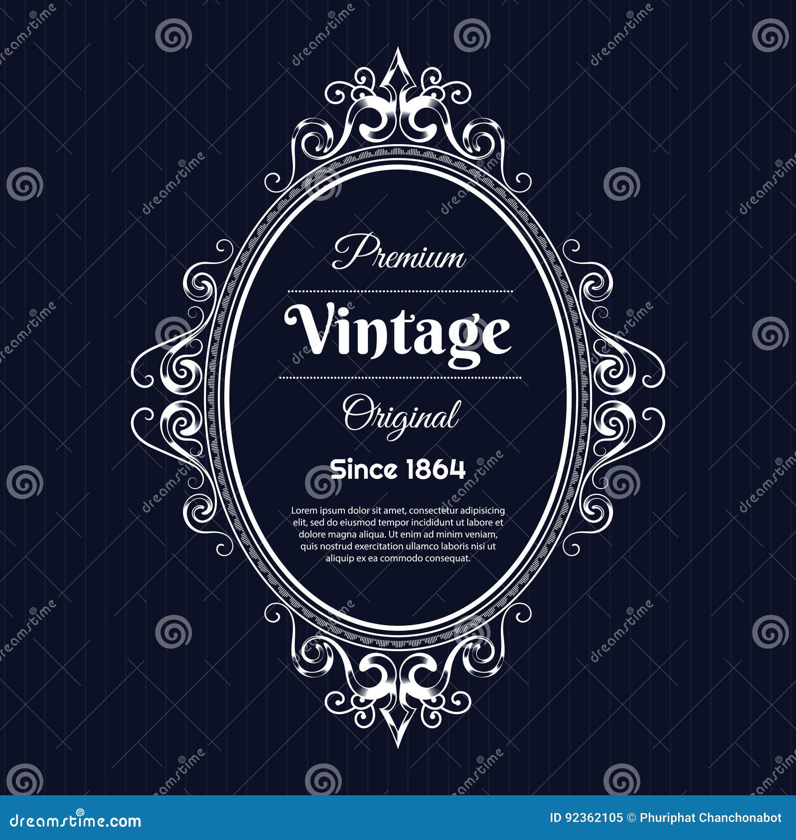 Vintage Background Label Style Design Template Stock Vector ...