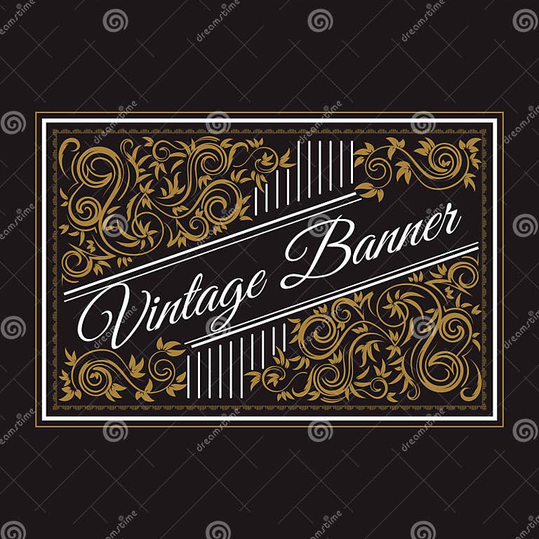Vintage Background Label Style Design Template Stock Vector ...