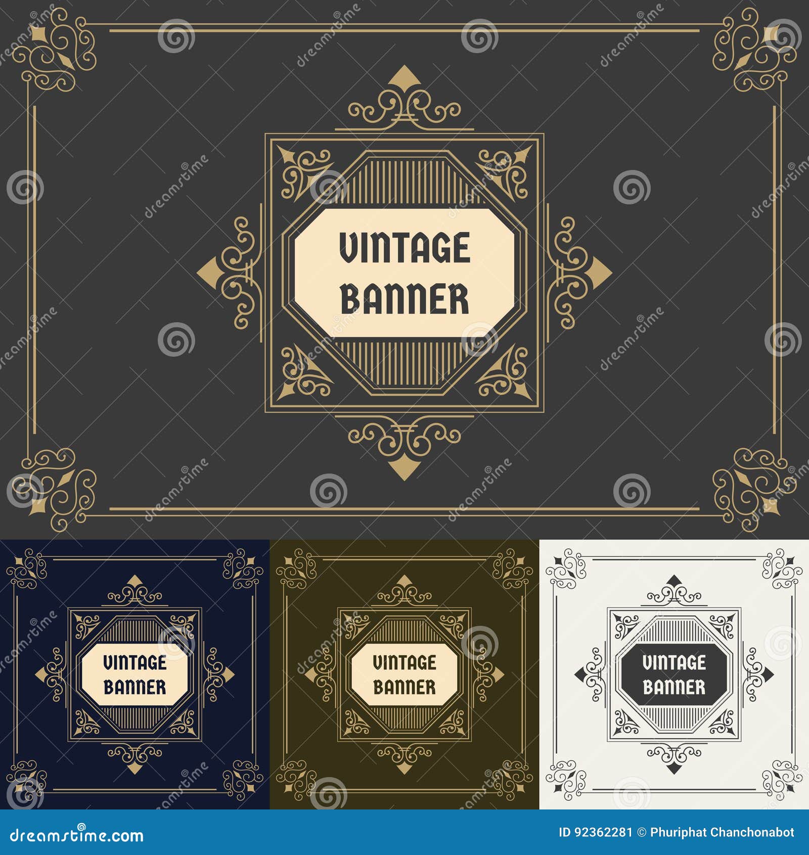 Vintage Background Label Style Design Template Stock Vector ...