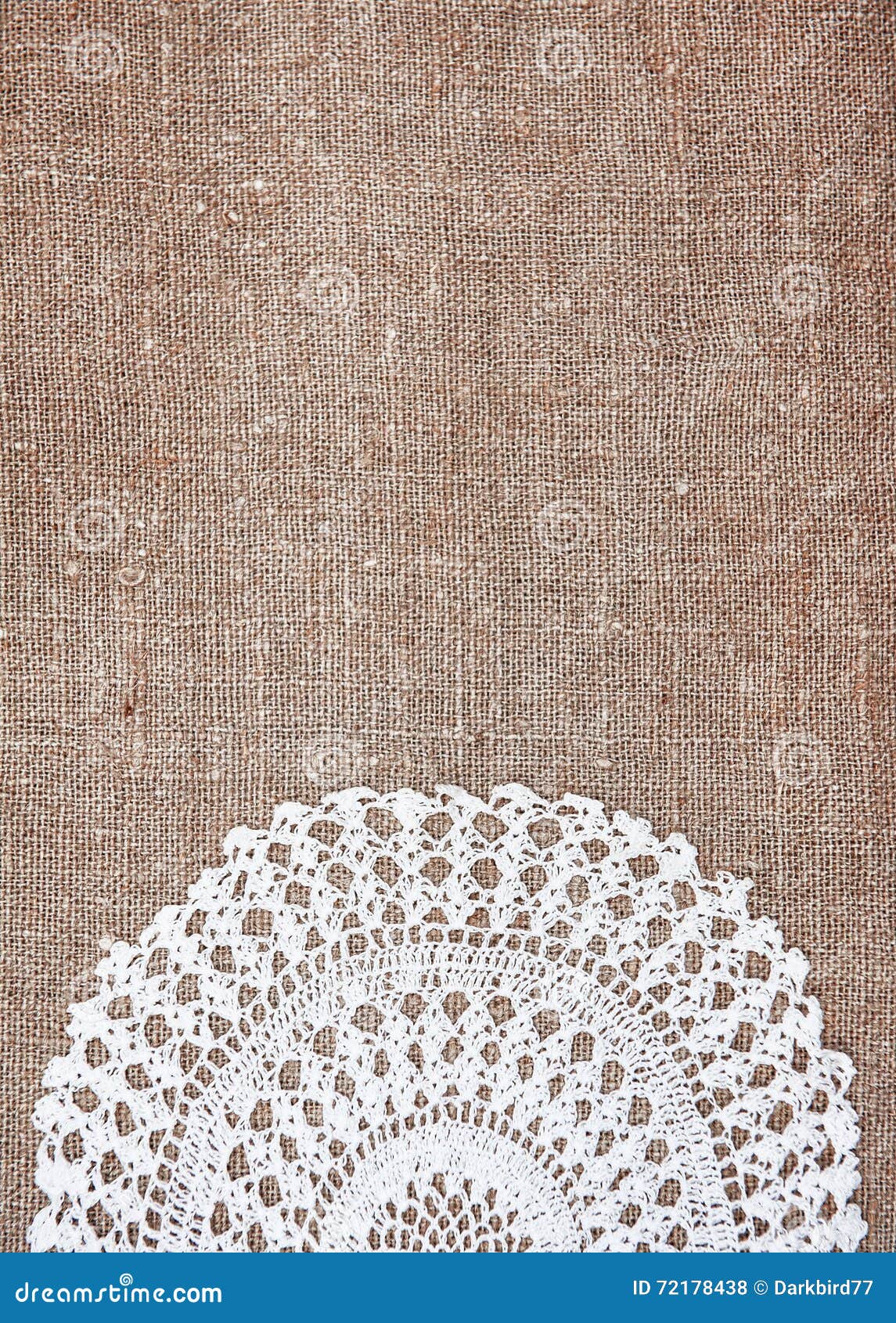 Vintage Background with Lace on the Old Burlap Stock Photo - Image of ...