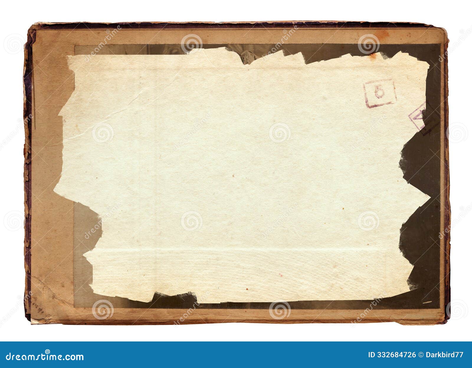 Vintage Background of Old Ancient Torn Paper Texture Isolated Stock ...