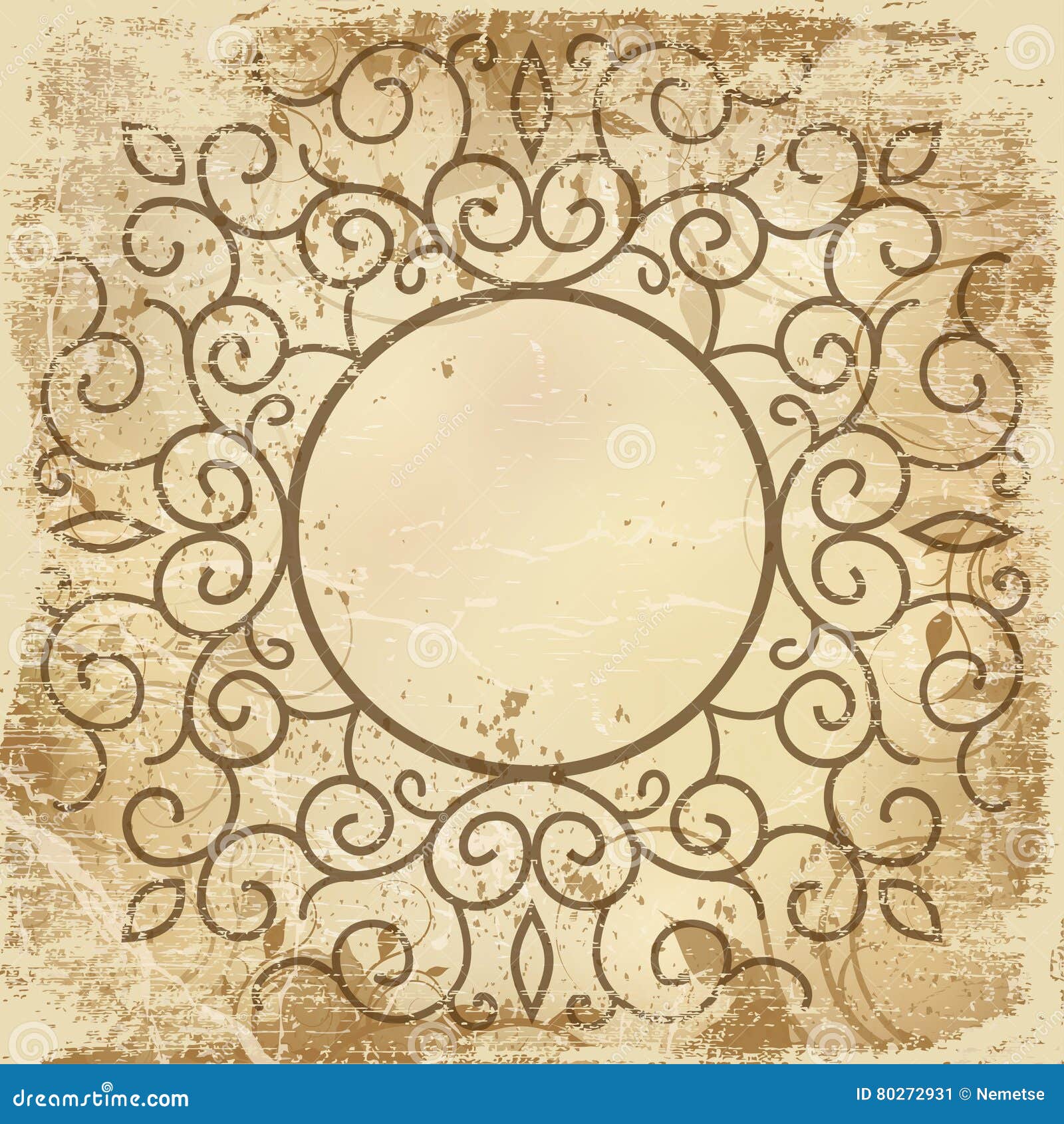 Vintage Background Old Paper Card with Heart Stock Vector ...