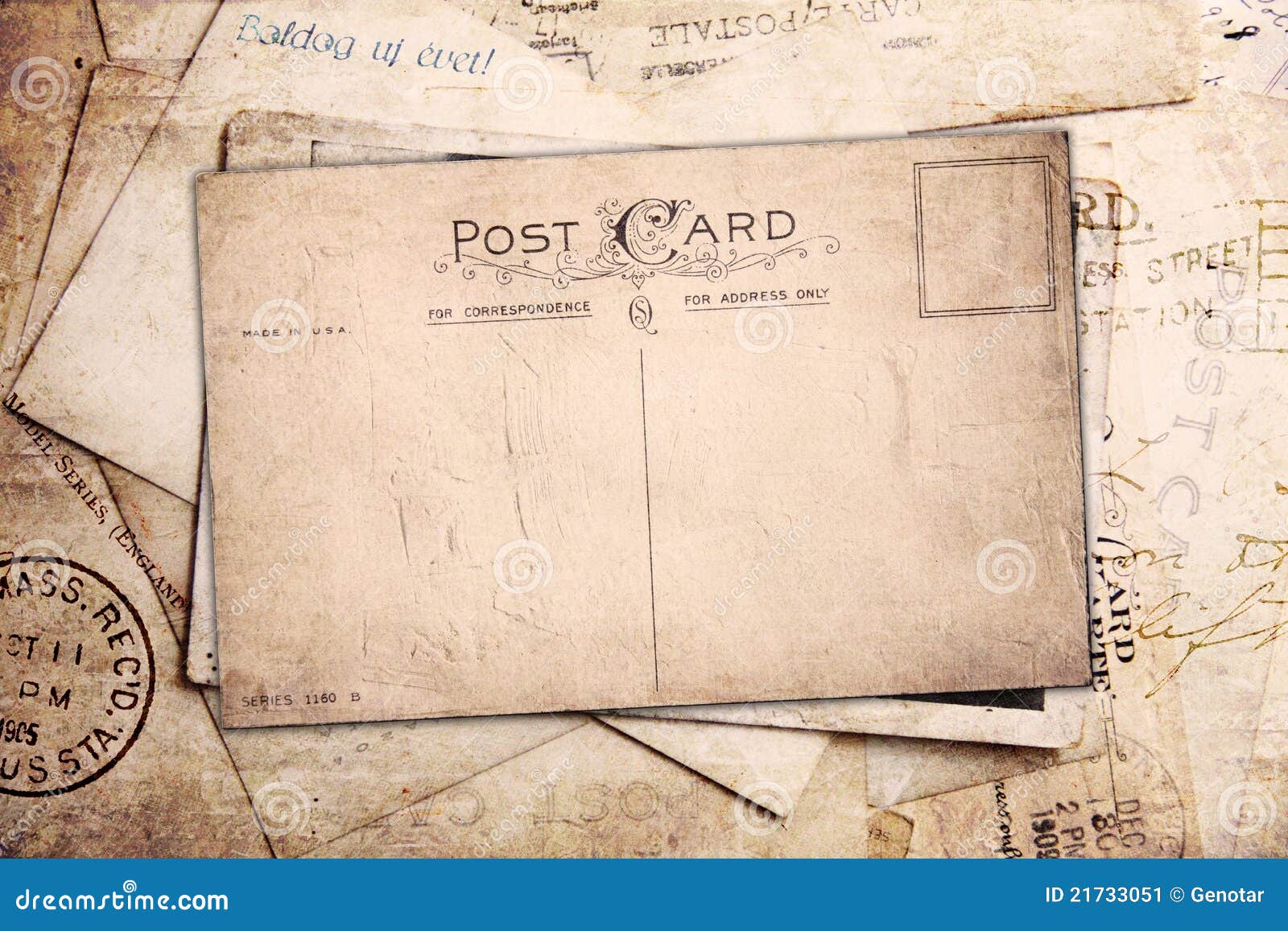 Vintage Background from Old Post Cards Stock Image - Image of fashioned ...