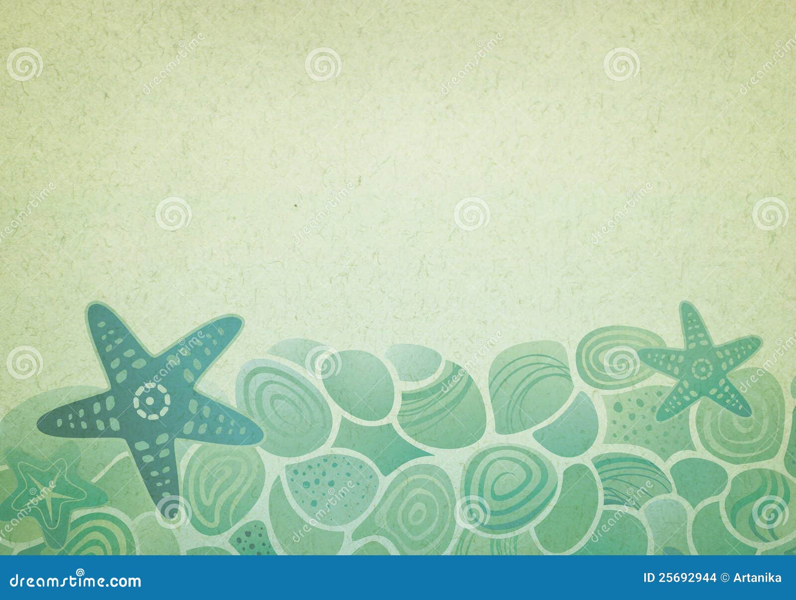 Vintage Background with Sea Pattern Stock Illustration - Illustration ...