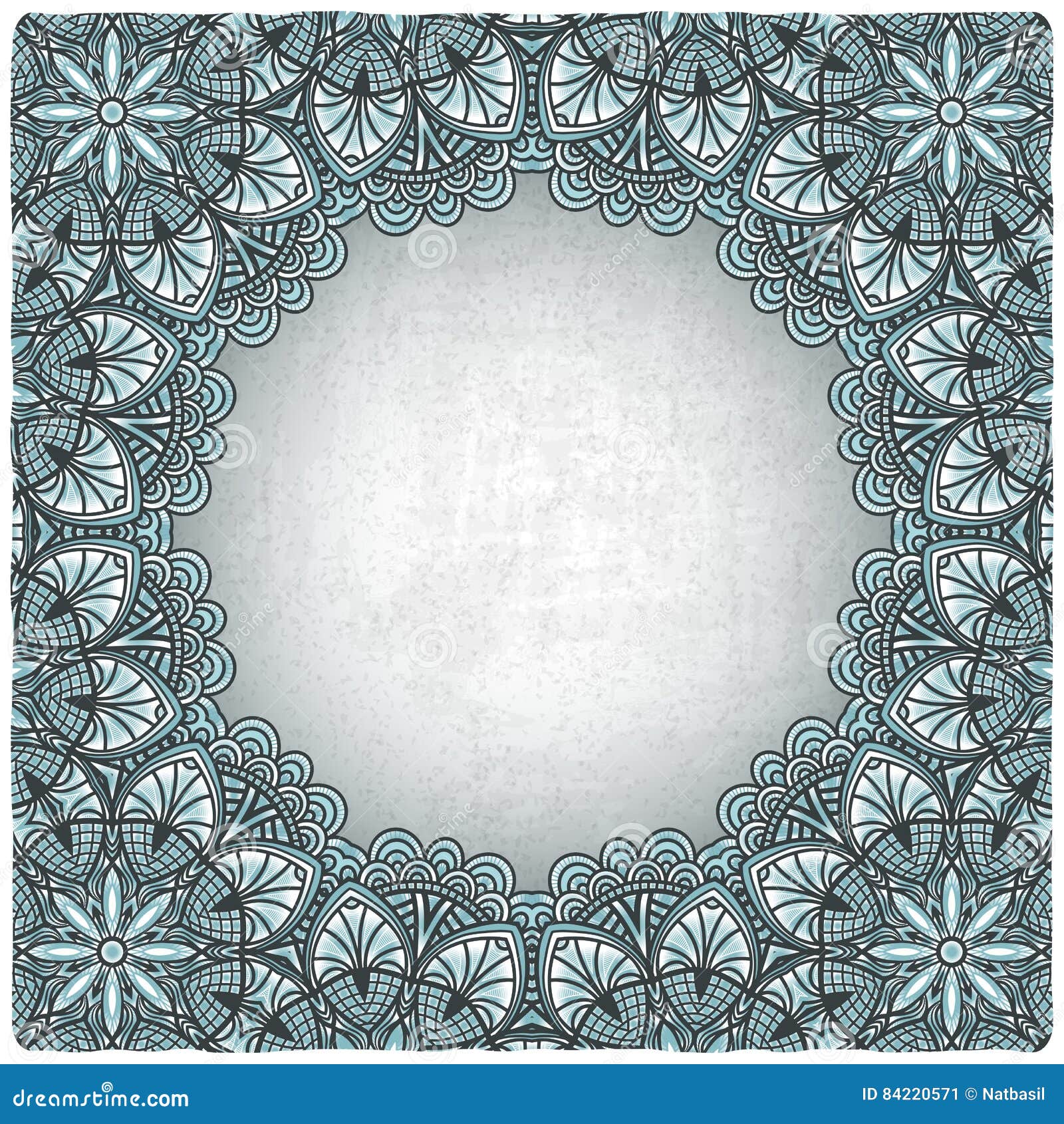 Vintage Background with Silver Pattern Stock Vector - Illustration of ...