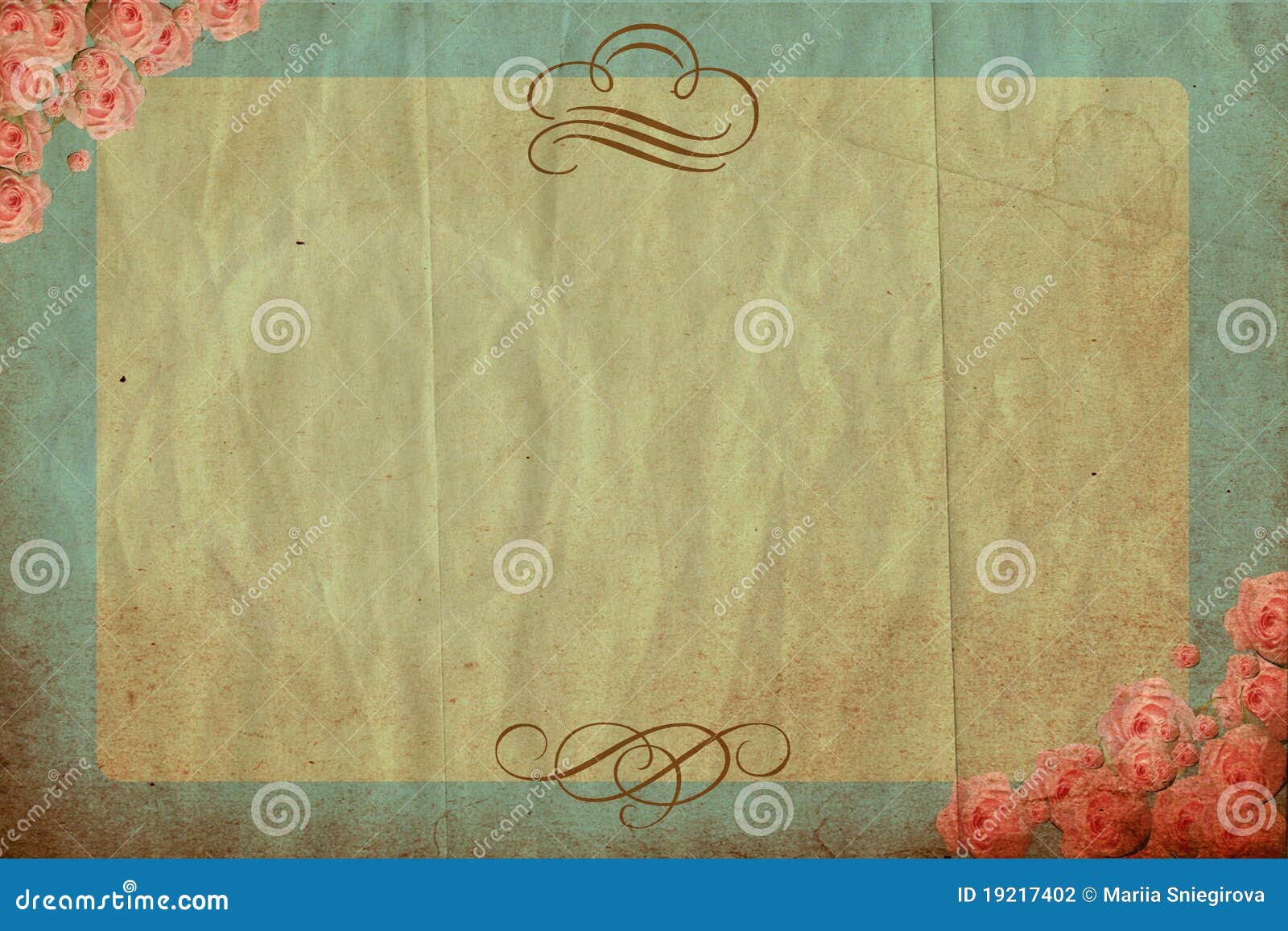Vintage Background with Spring Flowers Stock Illustration ...