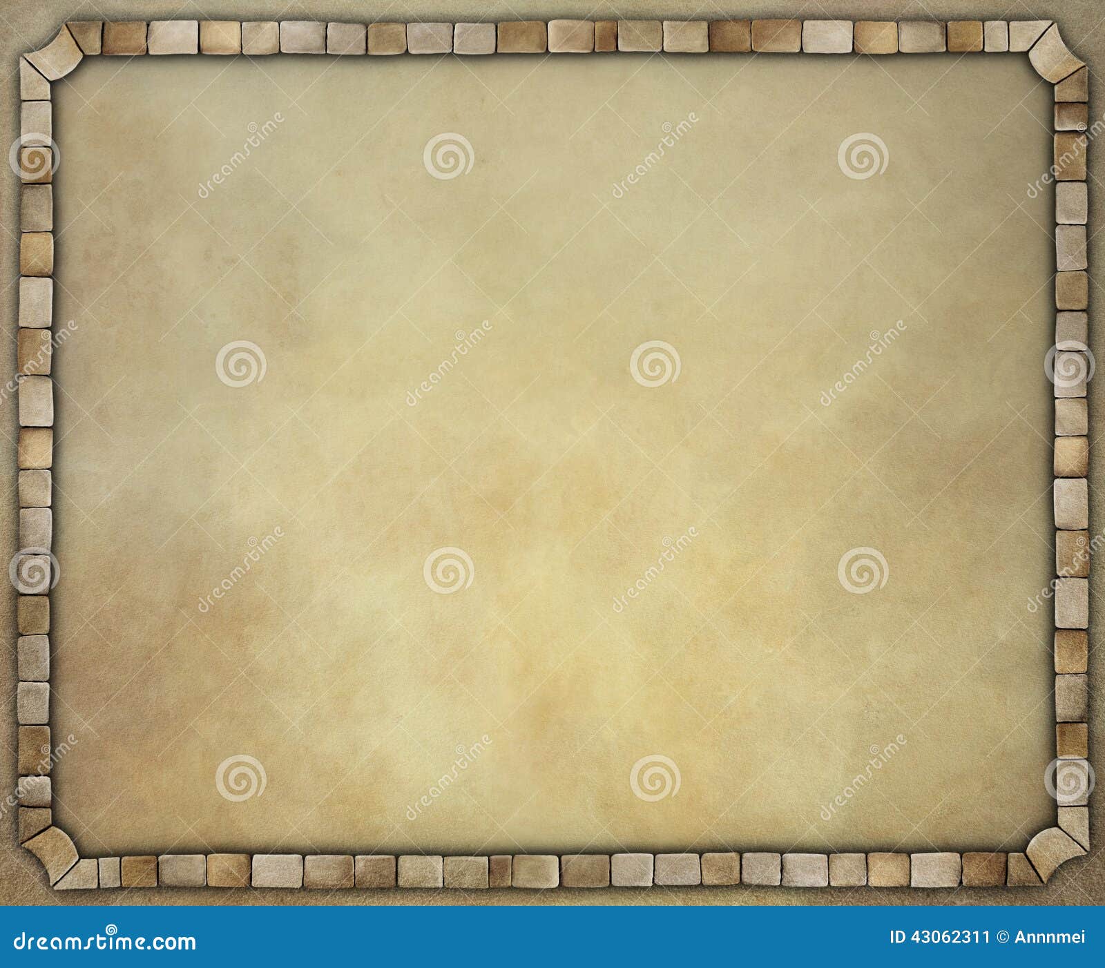 Vintage Background with Stone Frame. Stock Illustration - Illustration ...