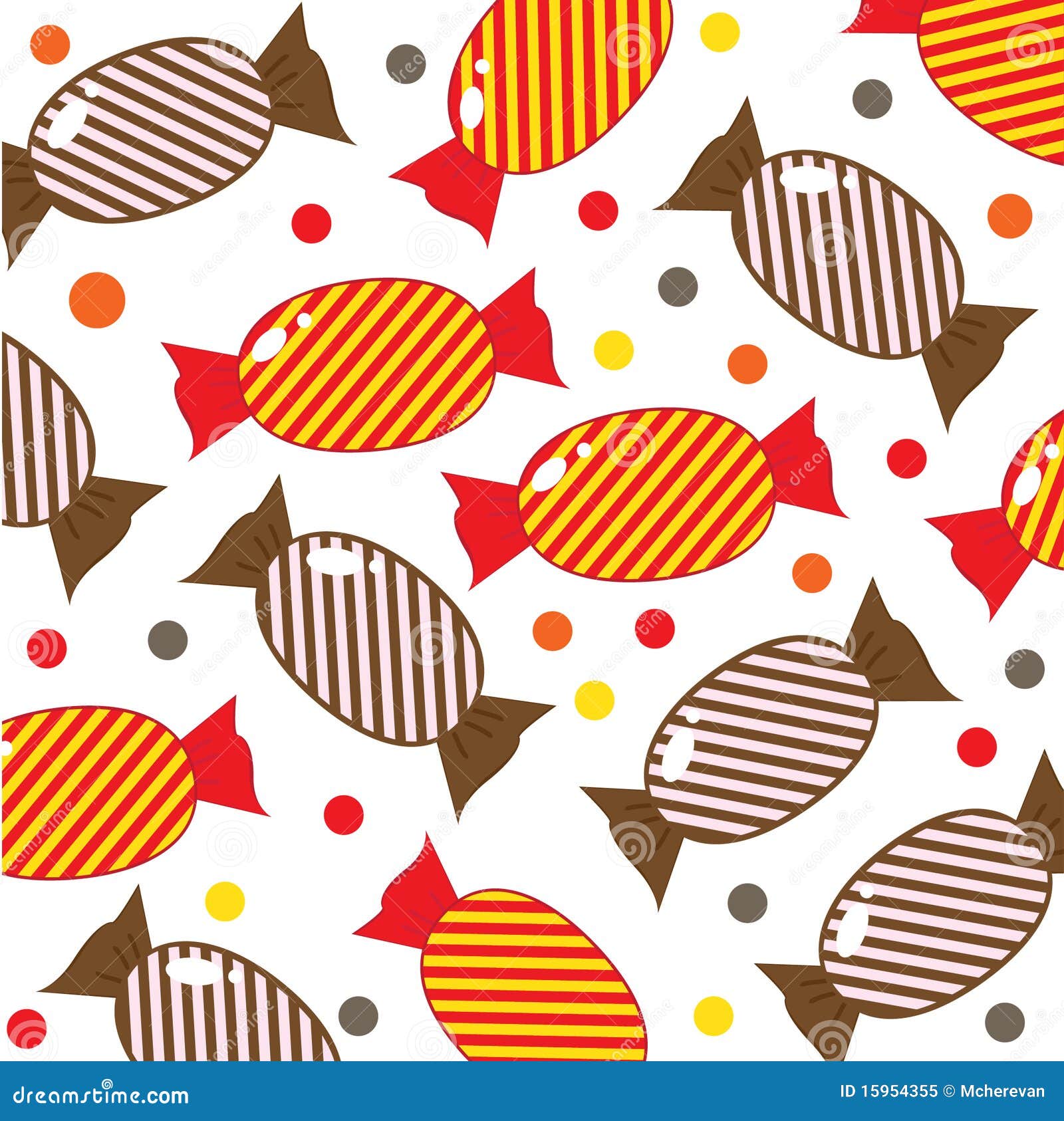 Vintage Background with Sweets Stock Vector - Illustration of ...