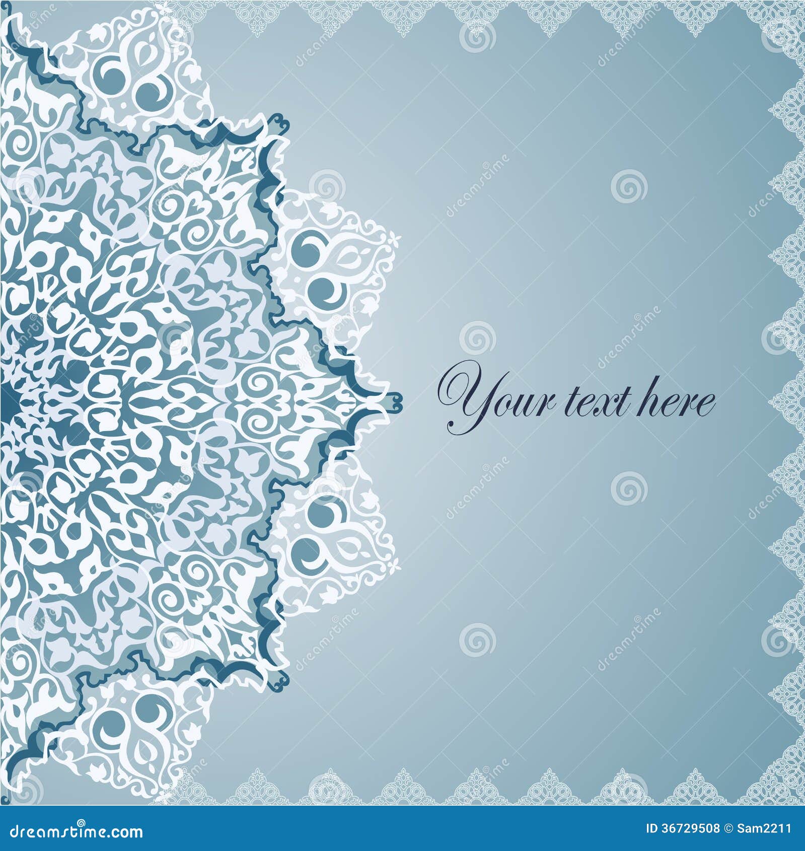 Vintage Background Traditional Ottoman Motifs. Stock Vector ...